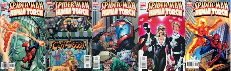 SPIDERMAN HUMAN TORCH (2005) 1-5 COMPLETE! Dan Slott & Ty Templeton ...