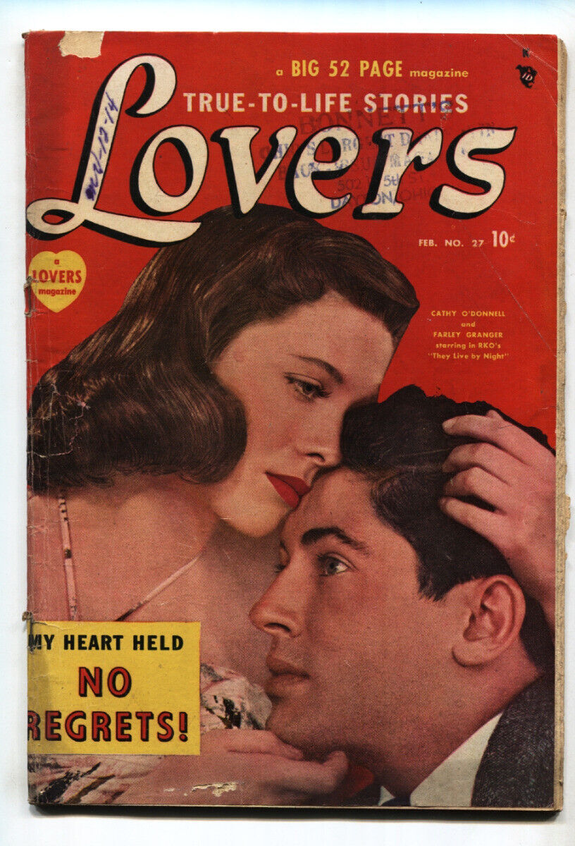 Lovers #27-1950-Farley Granger-Cathy O'donnell-Bob Powell-Car Crash G ...
