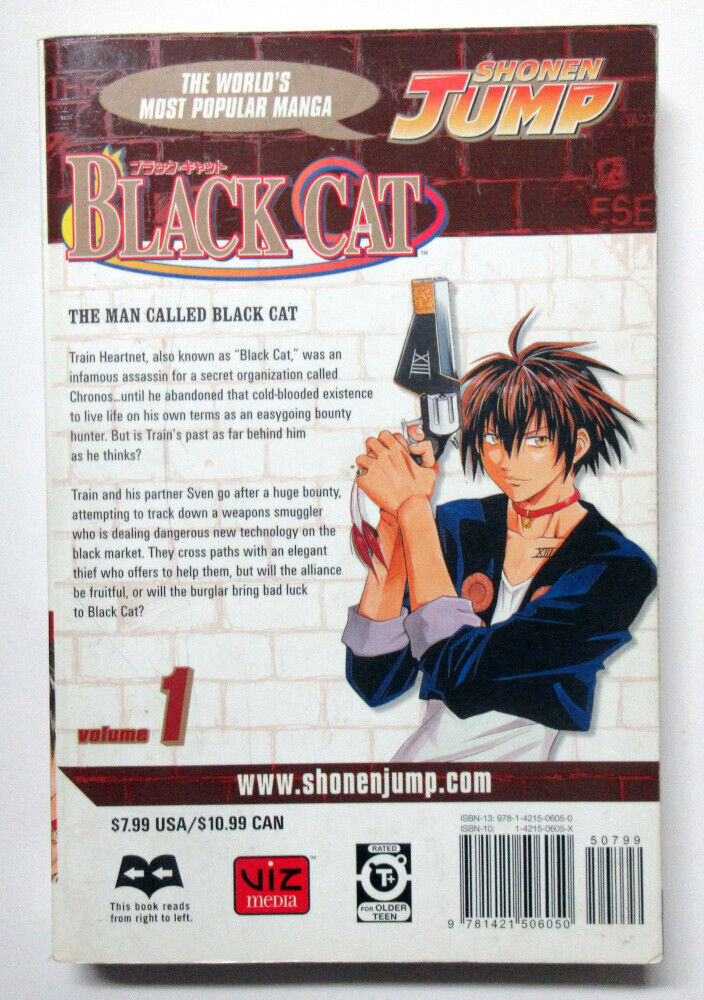 Black Cat Manga SET Vol. 1+2 Volume Graphic Novel Kentaro Yabuki Shonen ...