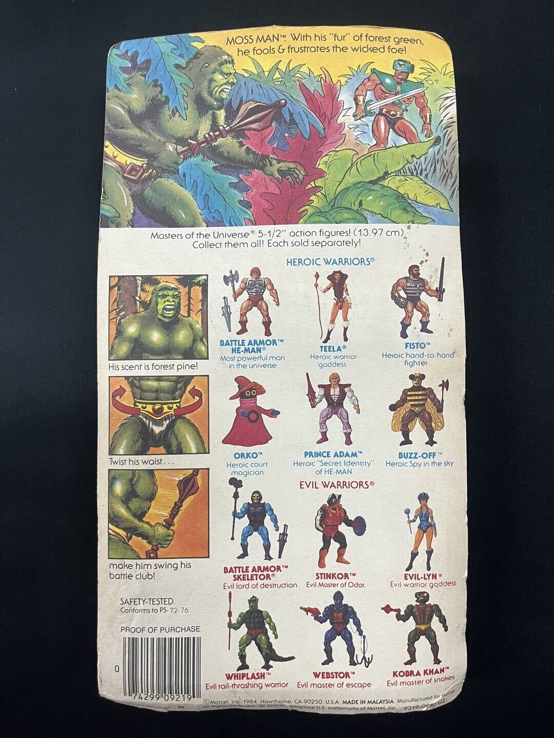 Masters of the Universe Moss Man 1984 Mattel | Comic Books - Modern Age ...