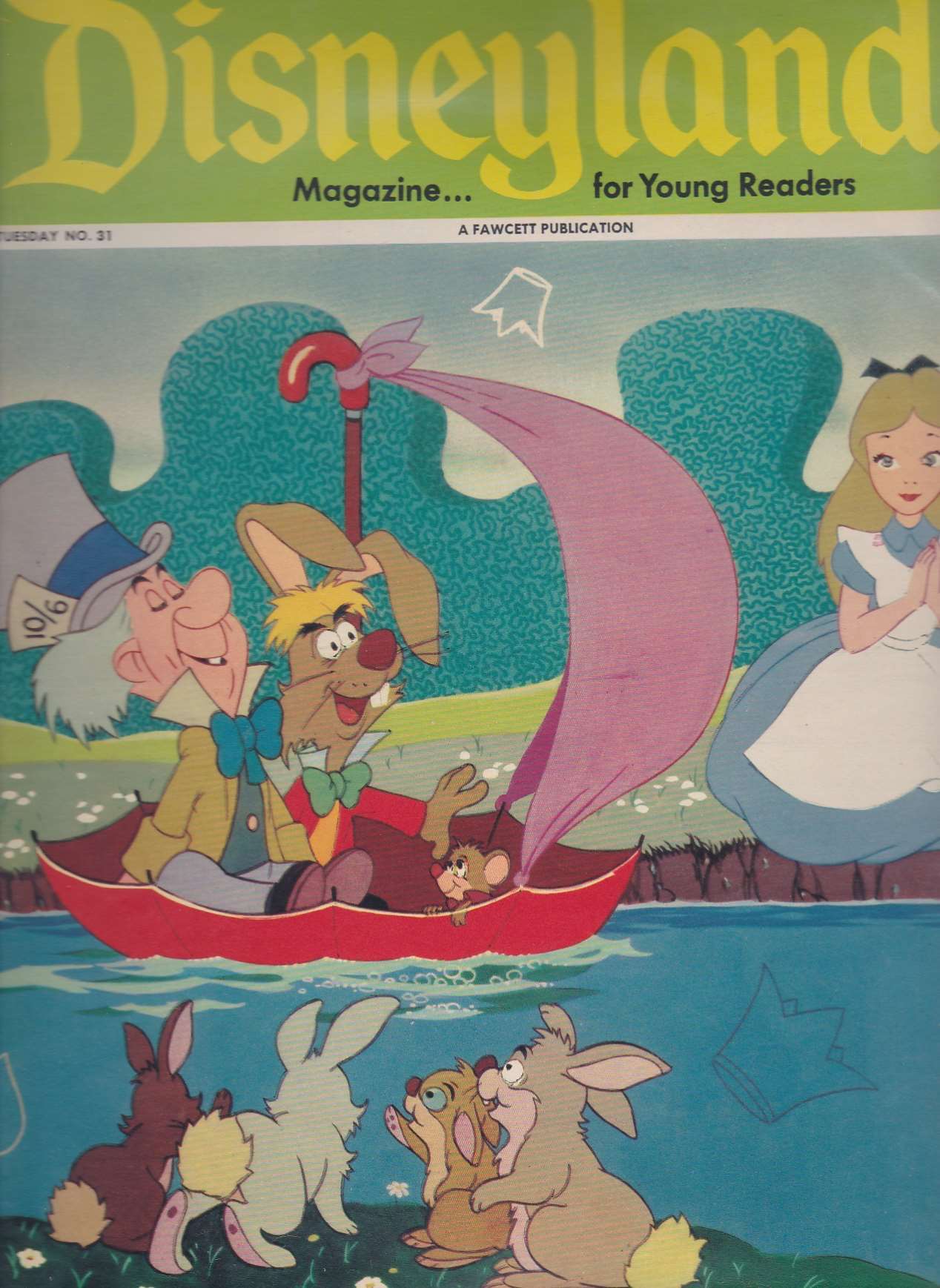 Disneyland Magazine (Fawcett) #31 VG ; Fawcett | low grade comic Alice ...