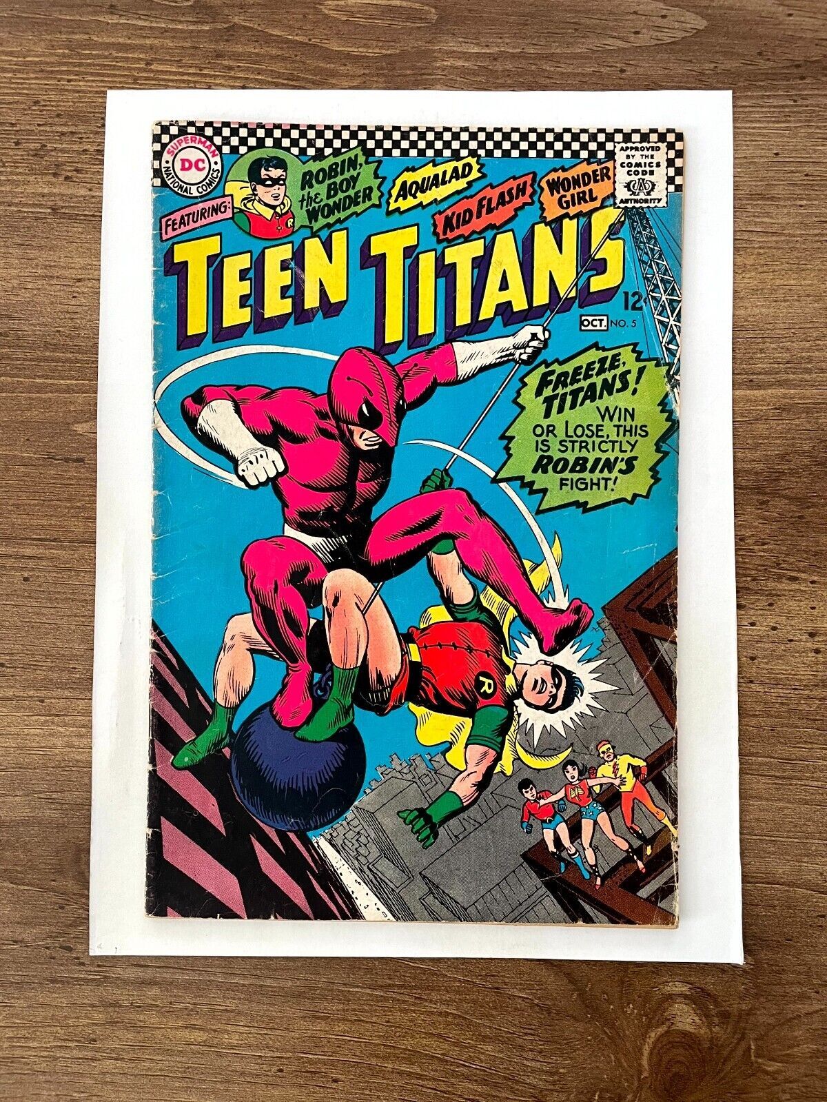 Teen Titans #5 VG/FN DC Silver Age Comic Book Robin Flash Batman ...