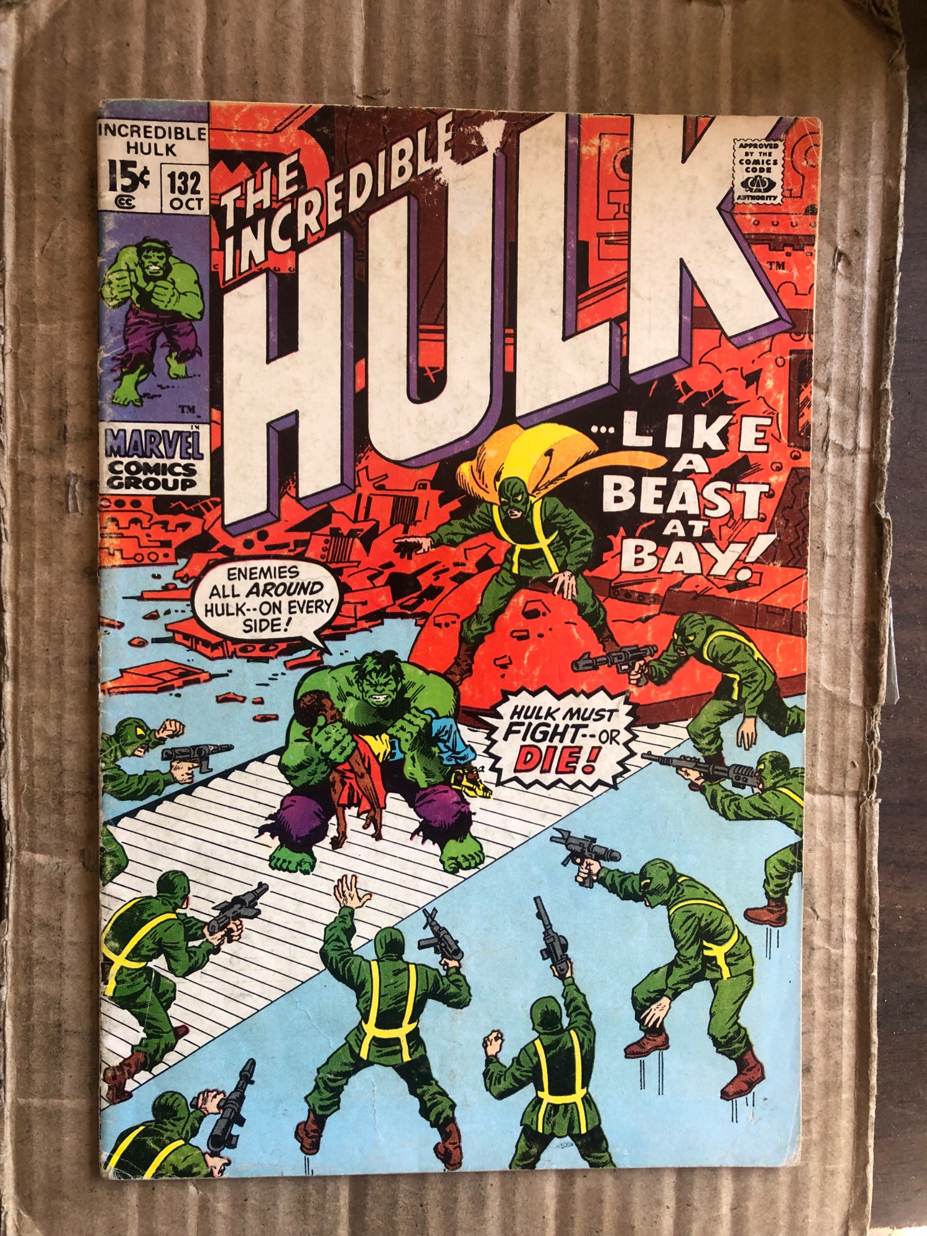 The Incredible Hulk #132 (1970) | Comic Books - Bronze Age, Marvel ...