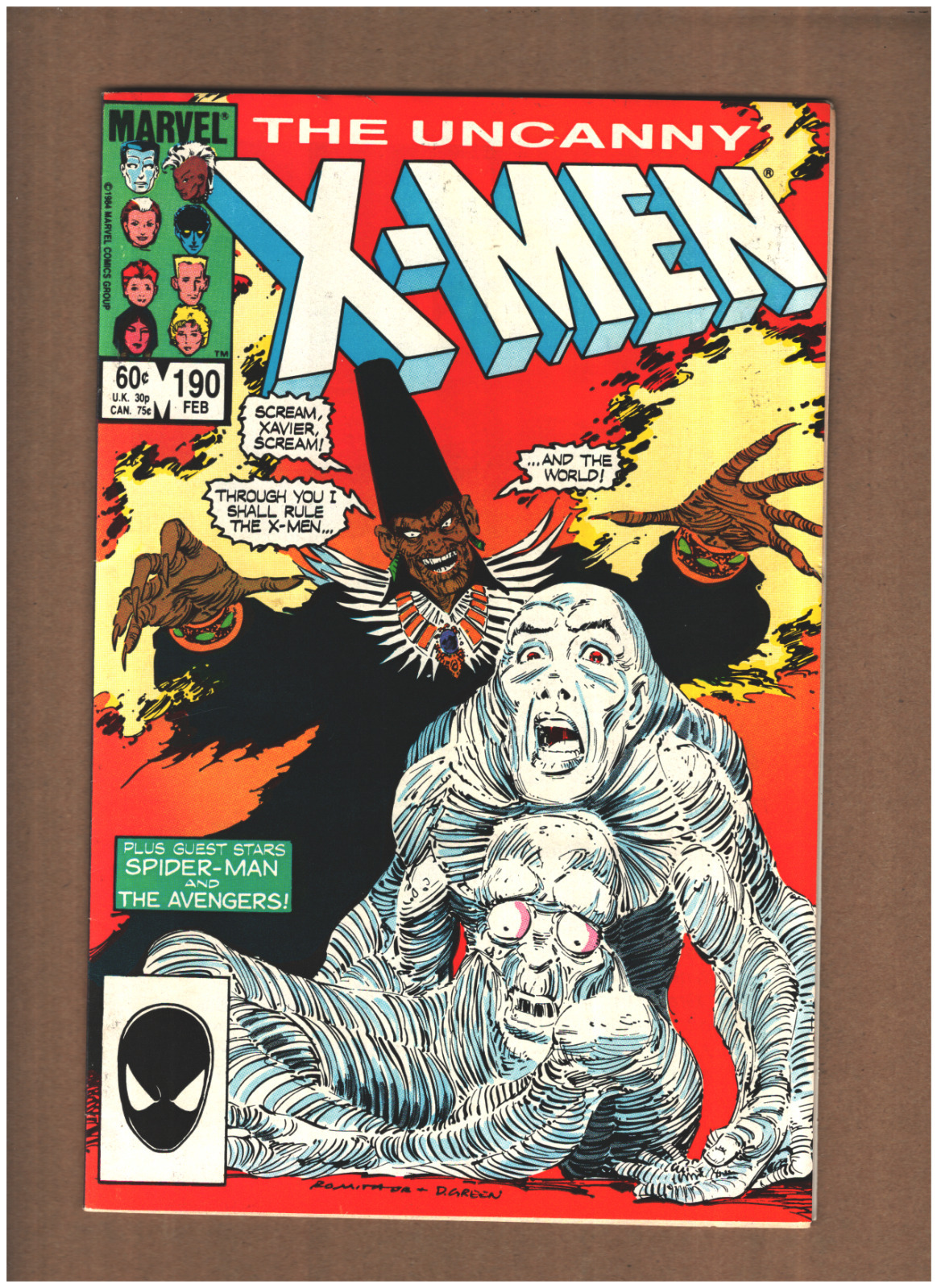 Uncanny X-Men #190 Marvel Comics 1985 AVENGERS KULAN GATH SPIDER-MAN VF ...