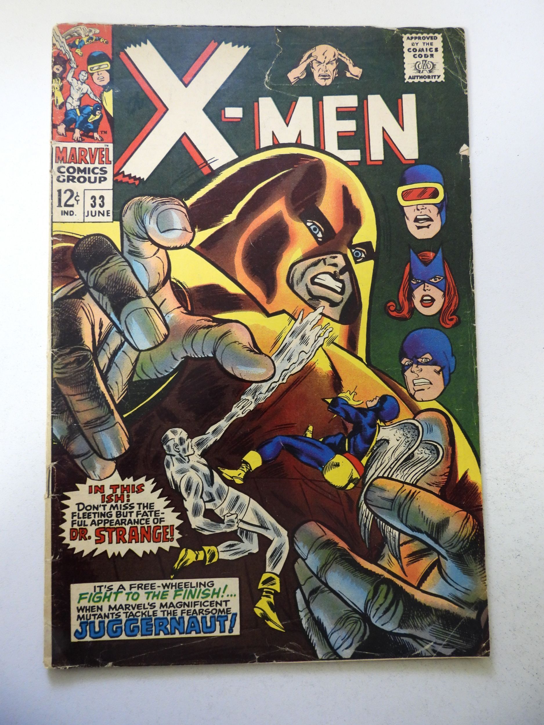 The X-Men #33 (1967) VG Condition 3/4" tear fc | Comic Books - Silver ...