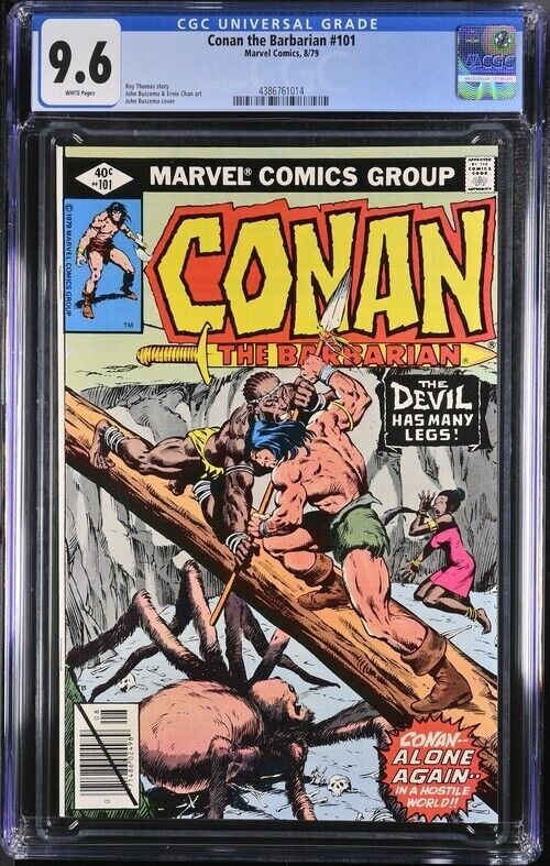 Conan the Barbarian #101 1979 Marvel CGC 9.6 John Buscema White Pages ...