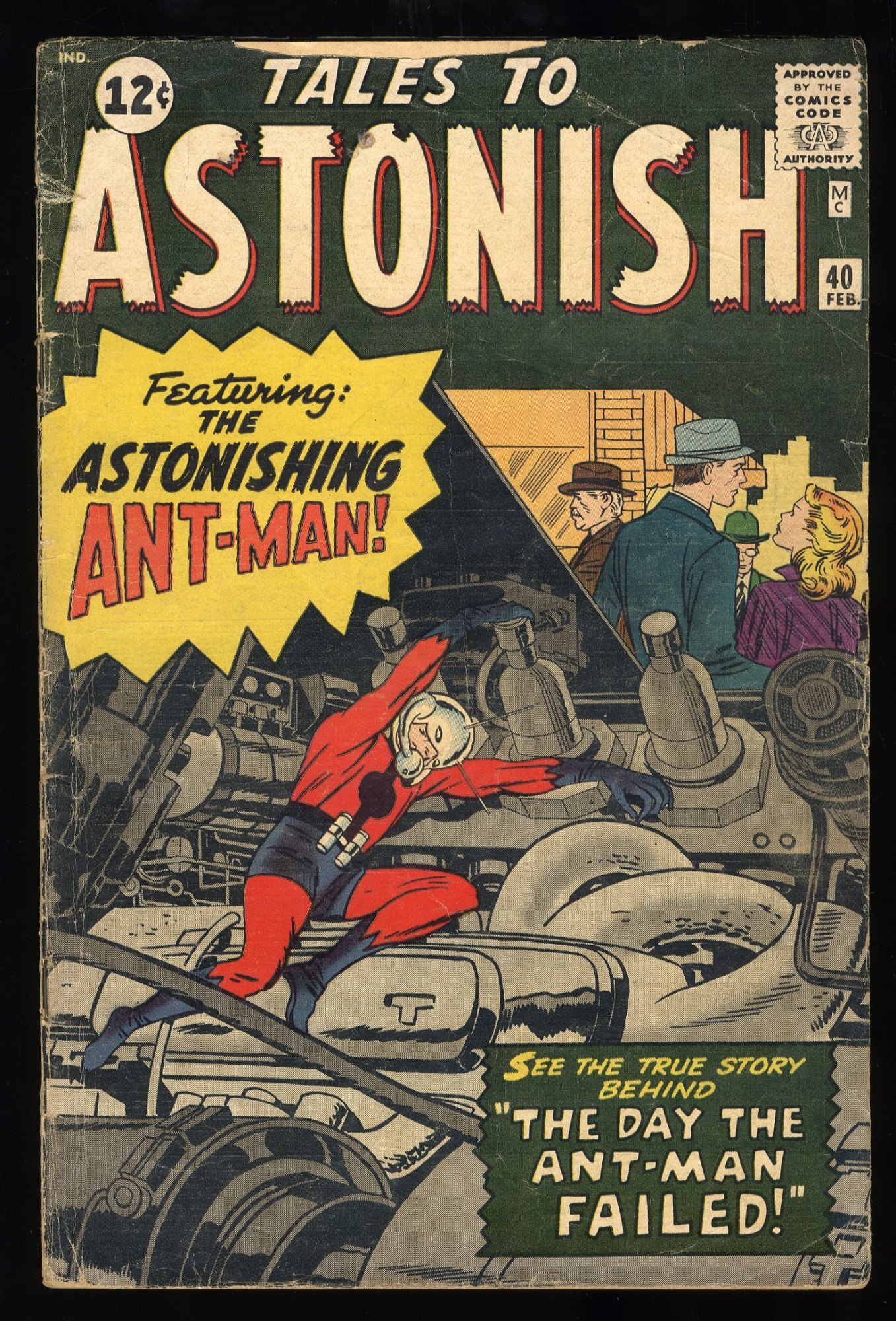 Tales To Astonish #40 GD+ 2.5 Ant-Man vs. Hijacker! Jack Kirby Cover ...