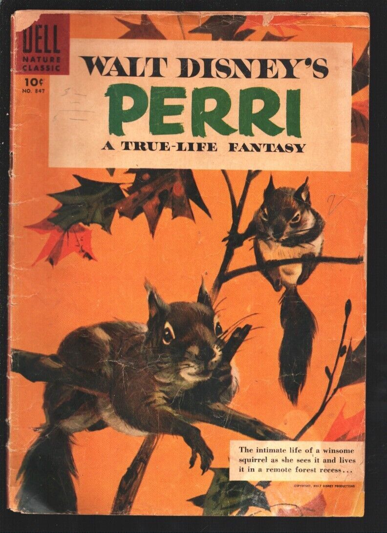 Perri True Life Fantasy-Four Color Comics #847-1957-Dell-Walt Disney ...