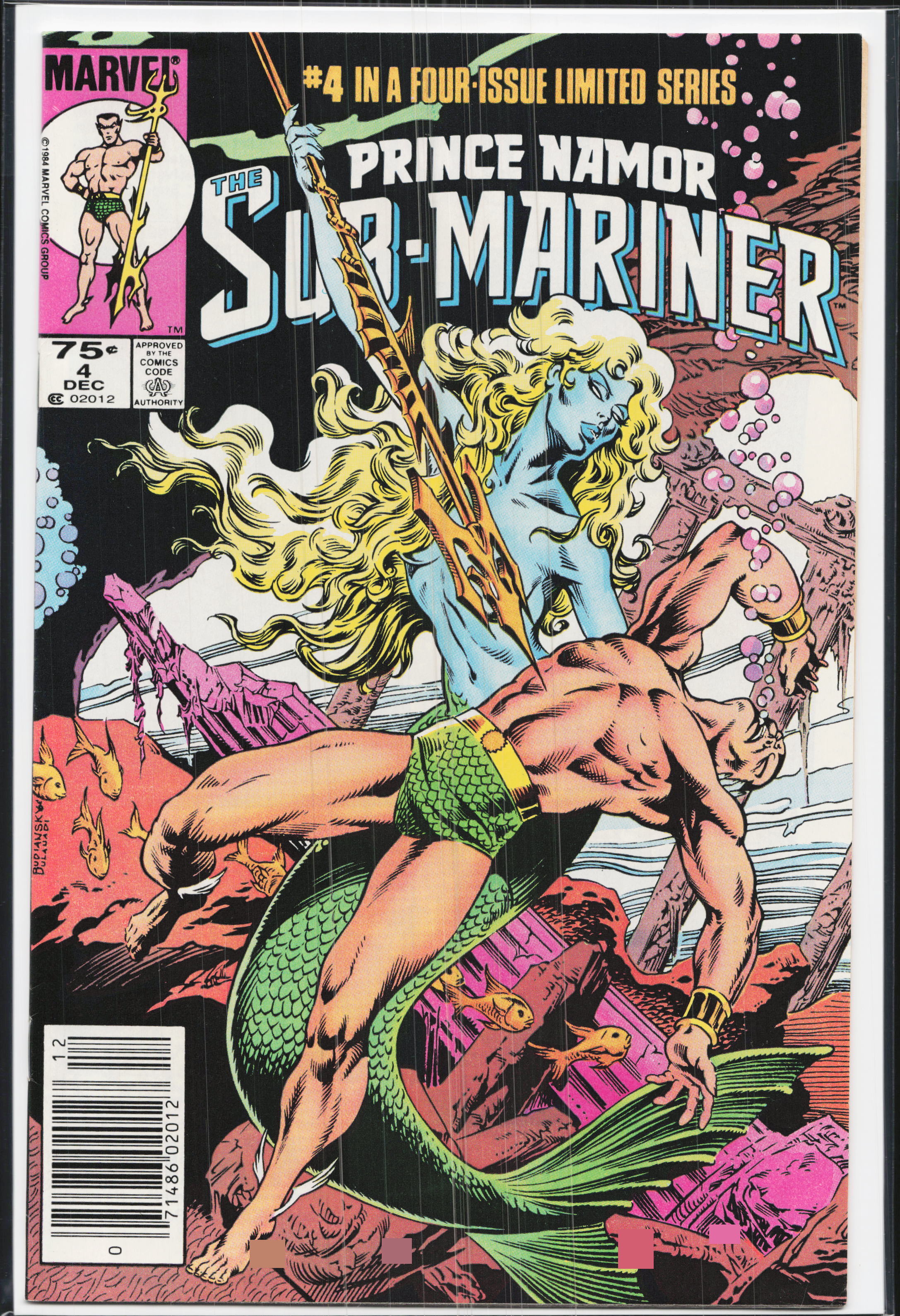 Prince Namor, the Sub-Mariner #4 Newsstand Edition (1984) Namor the Sub-Mariner | Comic Books ...