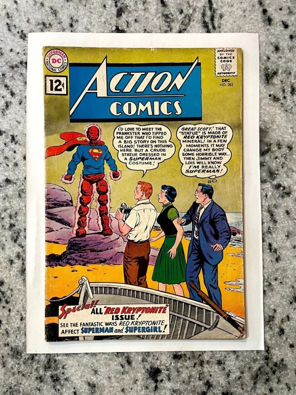 Action Comics # 283 VG/FN DC Comic Book Bizarro Lois Lane Superman ...
