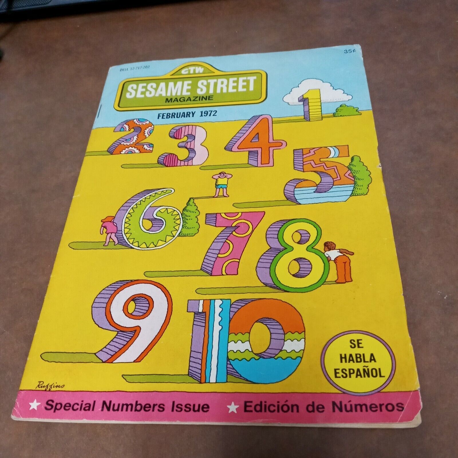 Sesame Street Magazine V2 #5 Comic Book size february 1972 Dell. Ctw ...