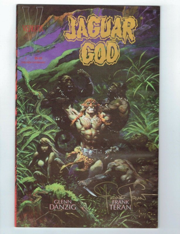 Jaguar God #1 VG signed by Frank Teran - Verotik - Glenn Danzig Frank ...