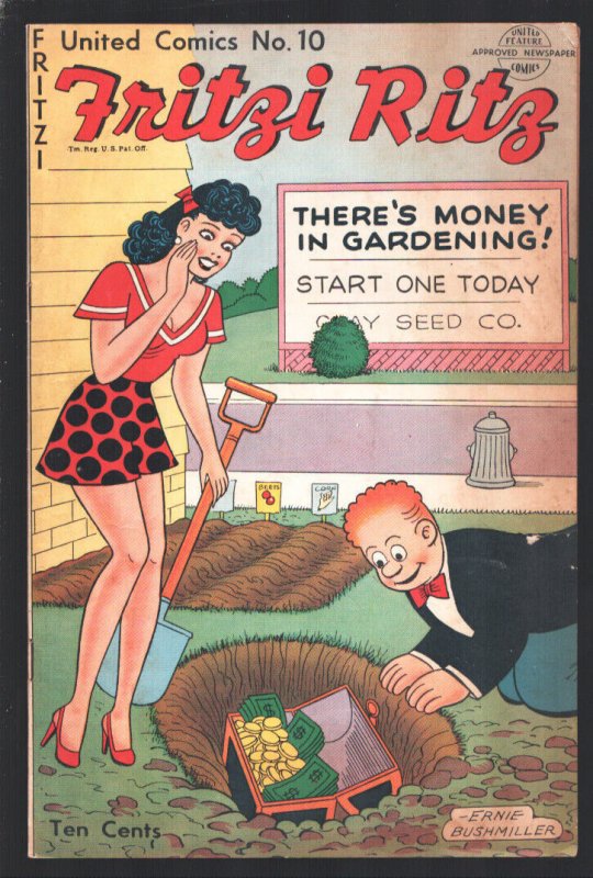 Fritzi Ritz #10 1950-United Features-Fritzi Ritz and Phil cover-Spicy Good Gi... | Comic Books ...