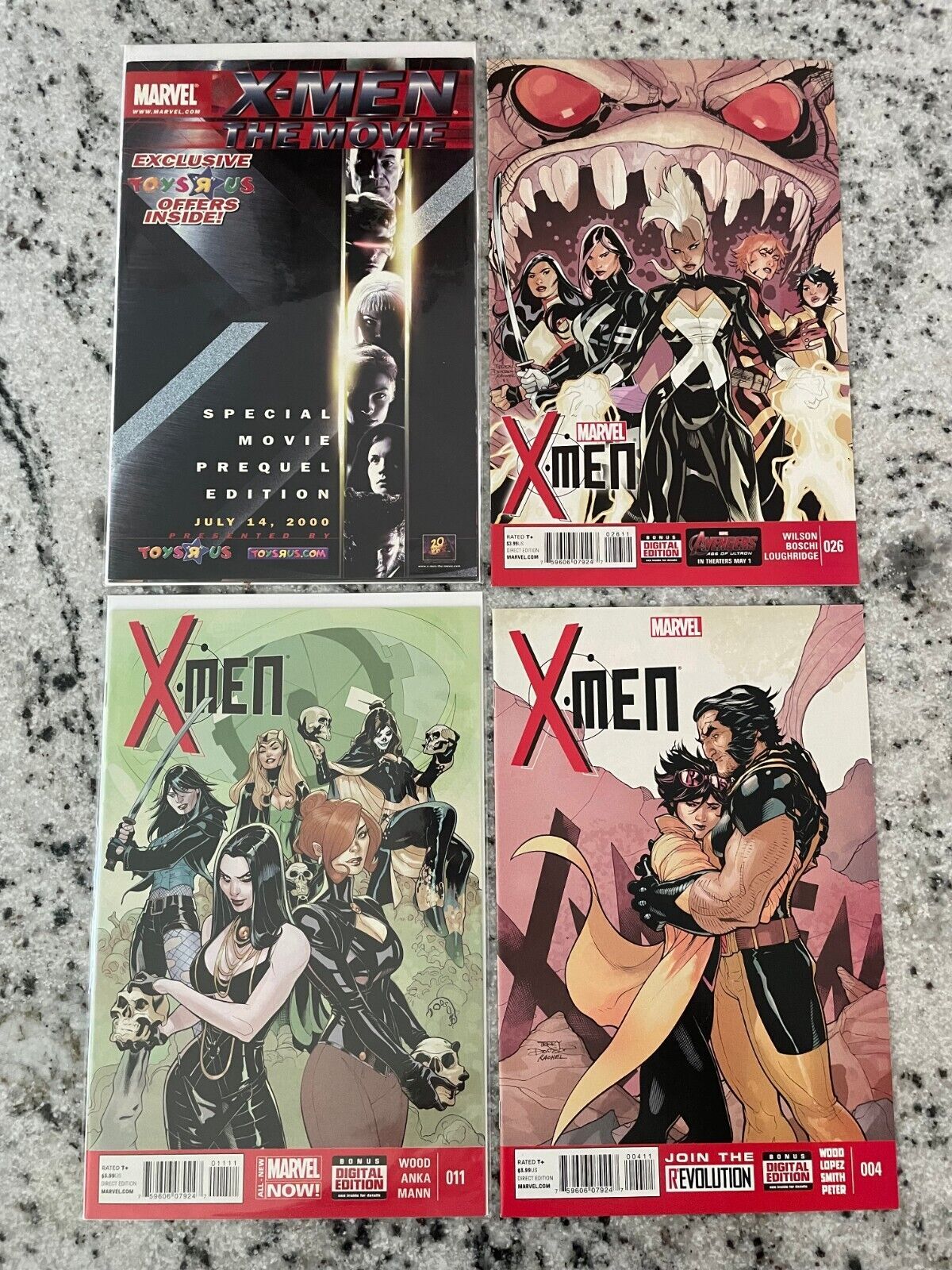 4 Marvel Comics X-Men # 4 11 26 + X-Men The Movie Toys R Us Prequel # 1 ...
