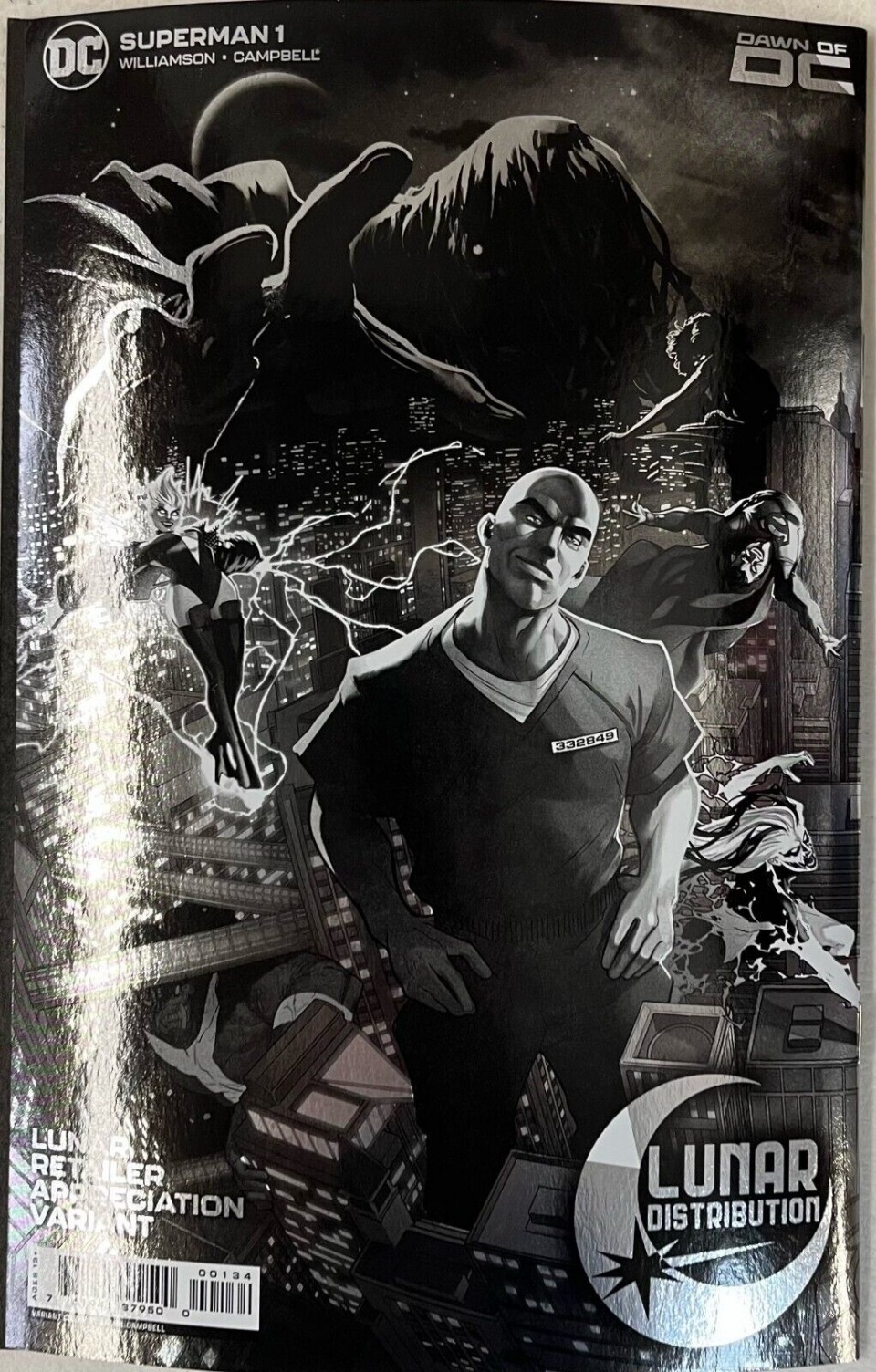 Superman (2023) #1 NM Lunar Distribution Wraparound Thank You Foil ...