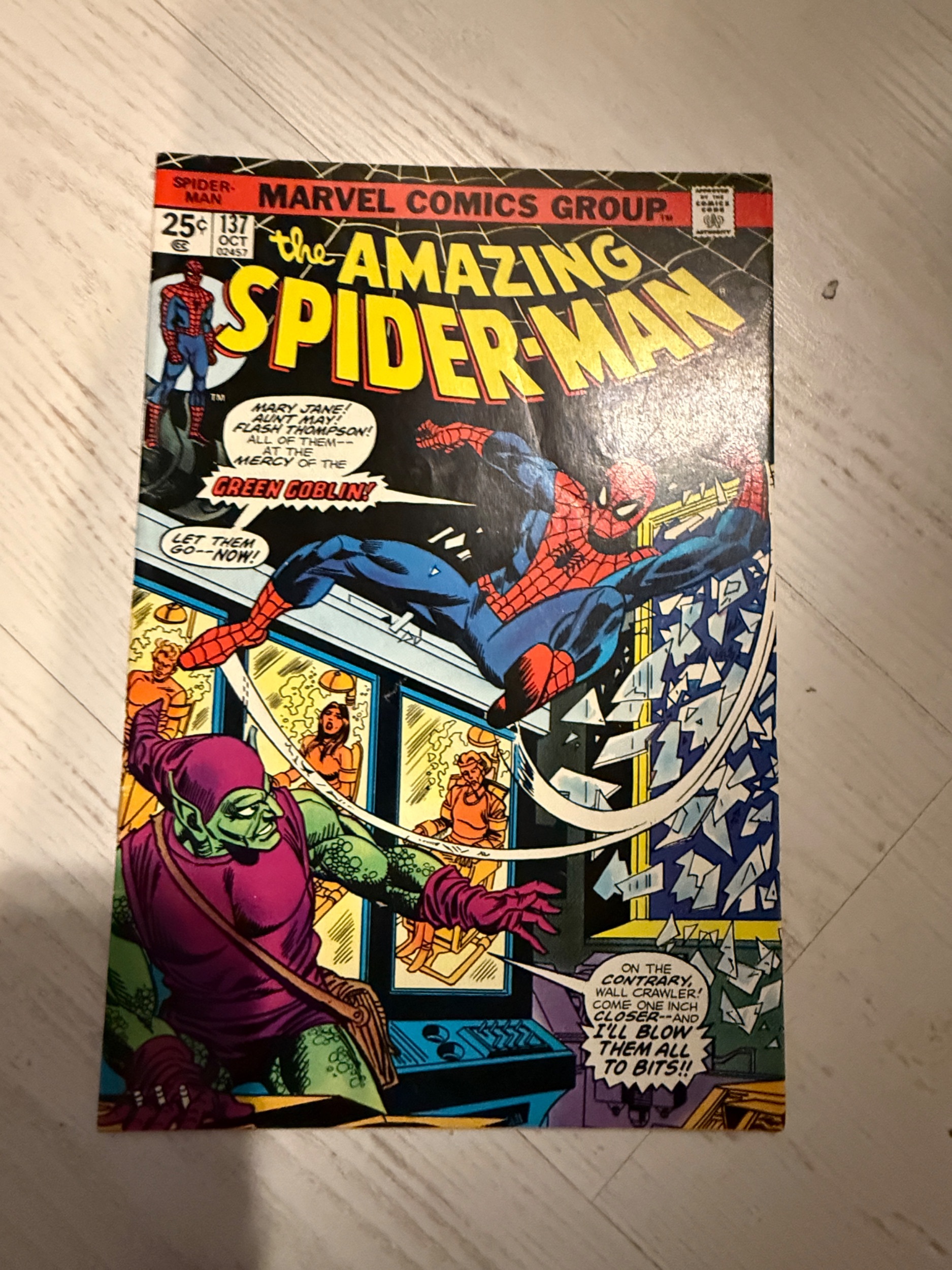 Marvel Comics Group Amazing Spider-Man #137 1974 Key Issue 2nd Green ...