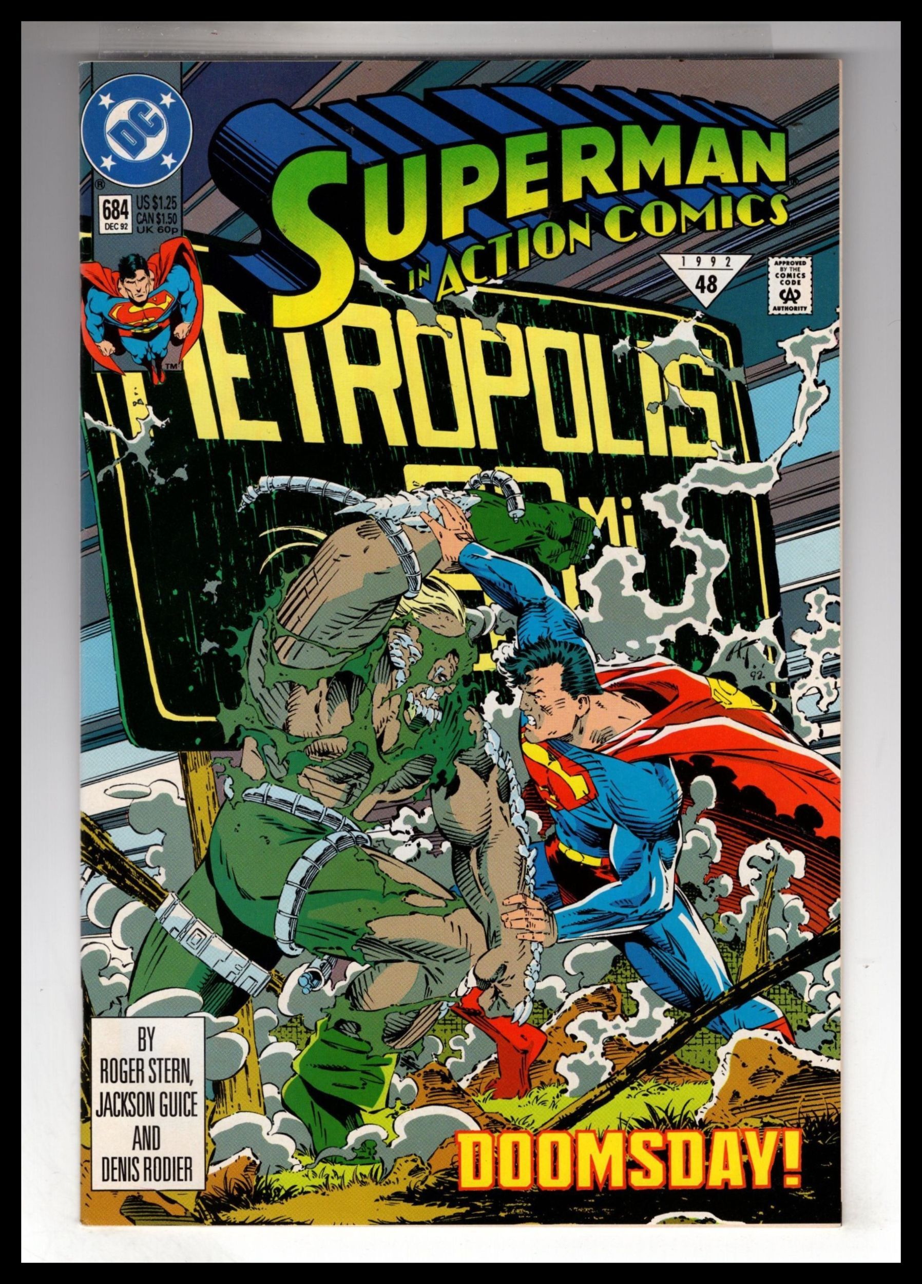 Action Comics #684 (1992) DOOMSDAY! / ECA7x | Comic Books - Modern Age ...