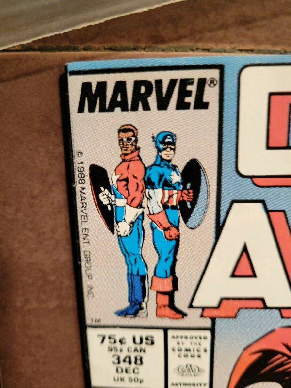 Captain America #348 1988 Flag Smasher John Walker Battlestar Fatws ...
