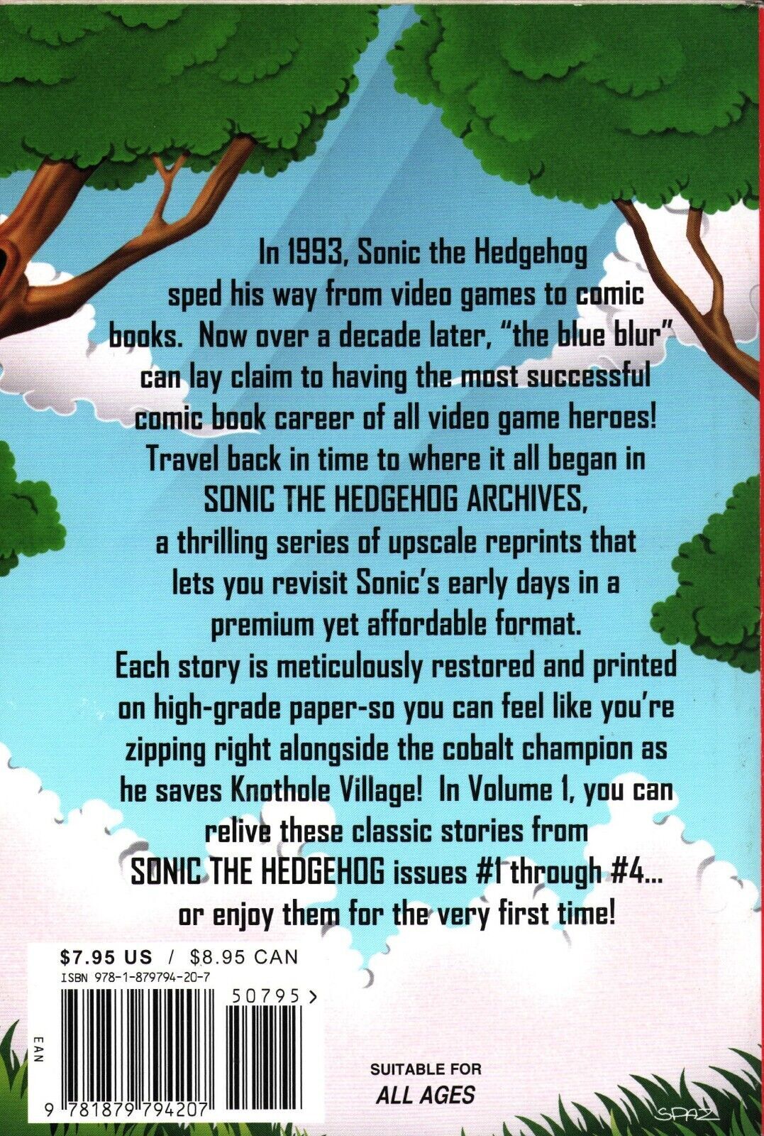 SONIC THE HEDGEHOG ARCHIVES VOL.1 TPB - Archie Comics Graphic Novel ...
