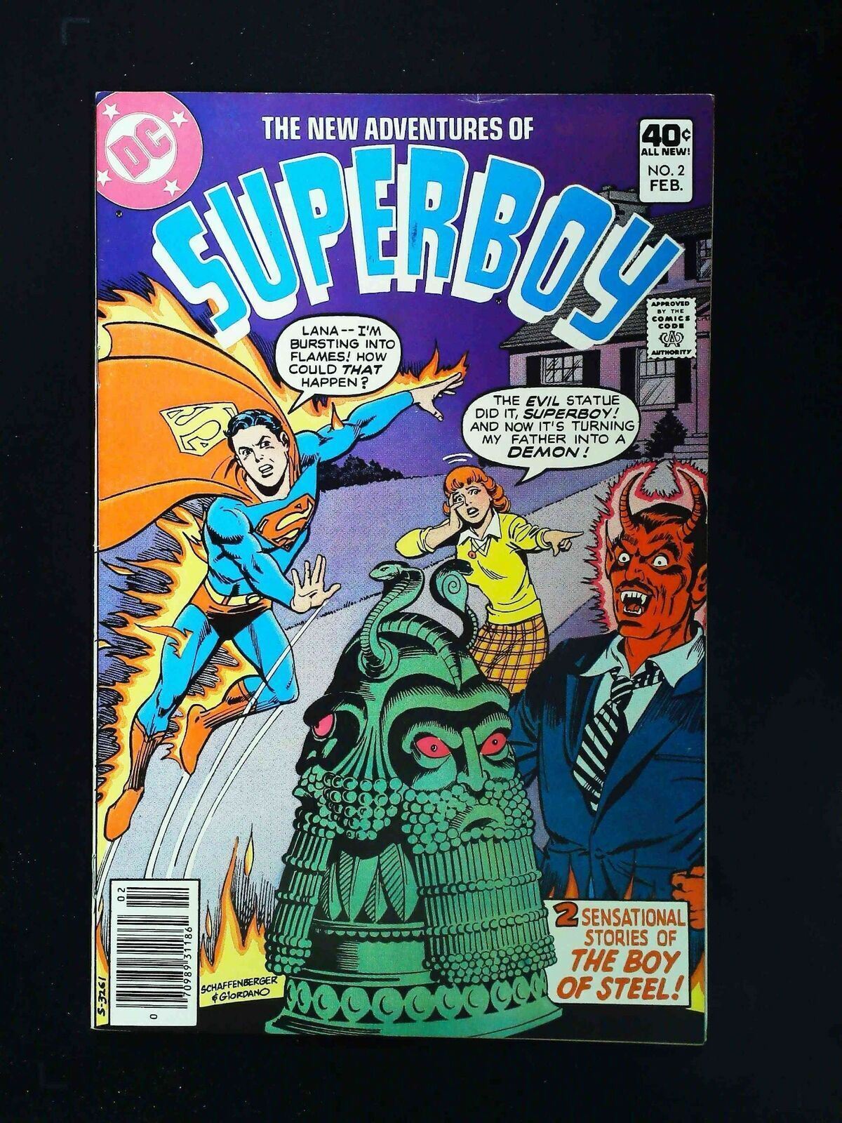 New Adventures Of Superboy #2 Dc Comics 1980 Nm- Newsstand | Comic ...
