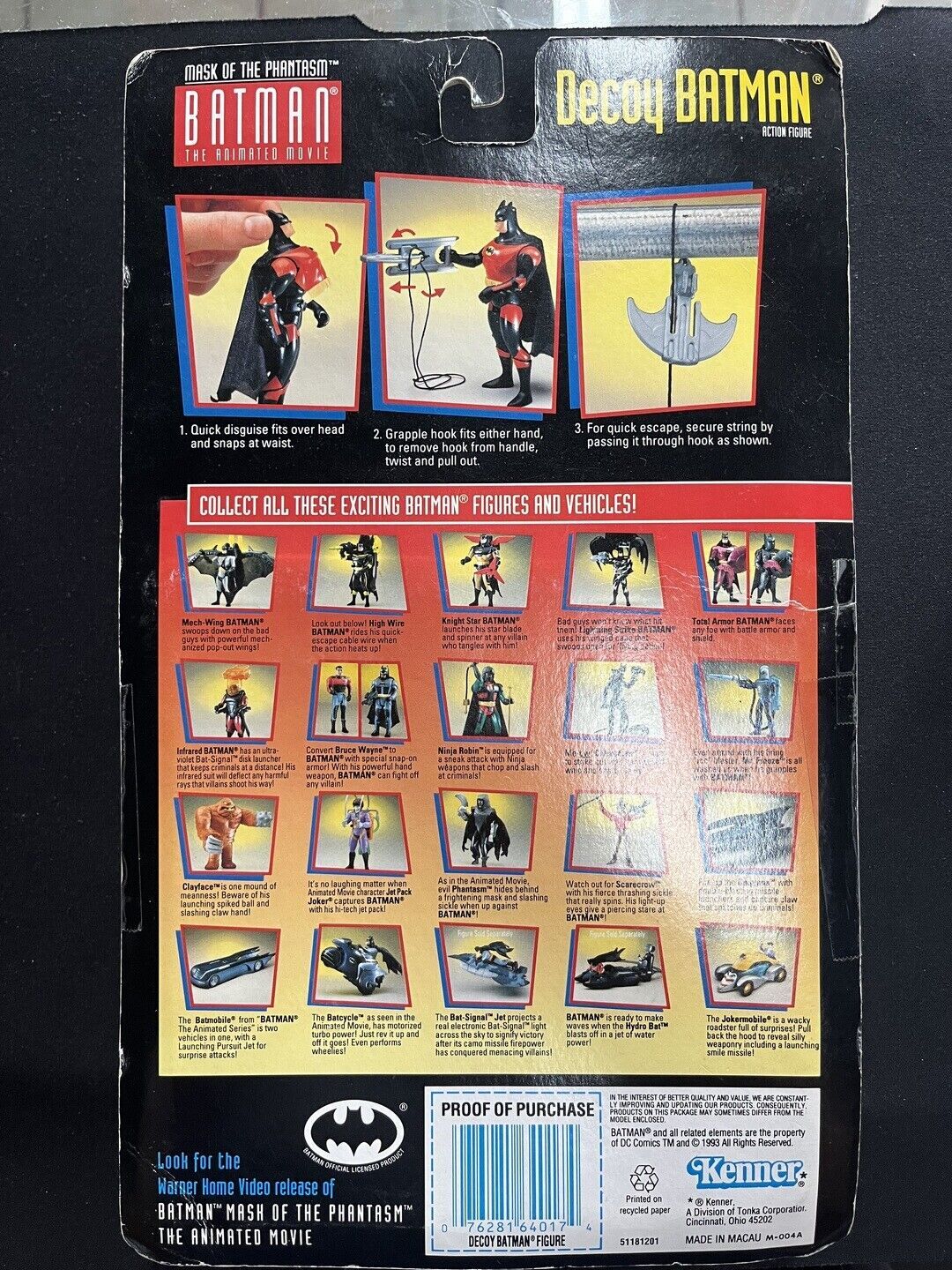 Mask of the Phantasm Decoy Batman Kenner Figure (tape sealing) | Comic Books - Modern Age ...
