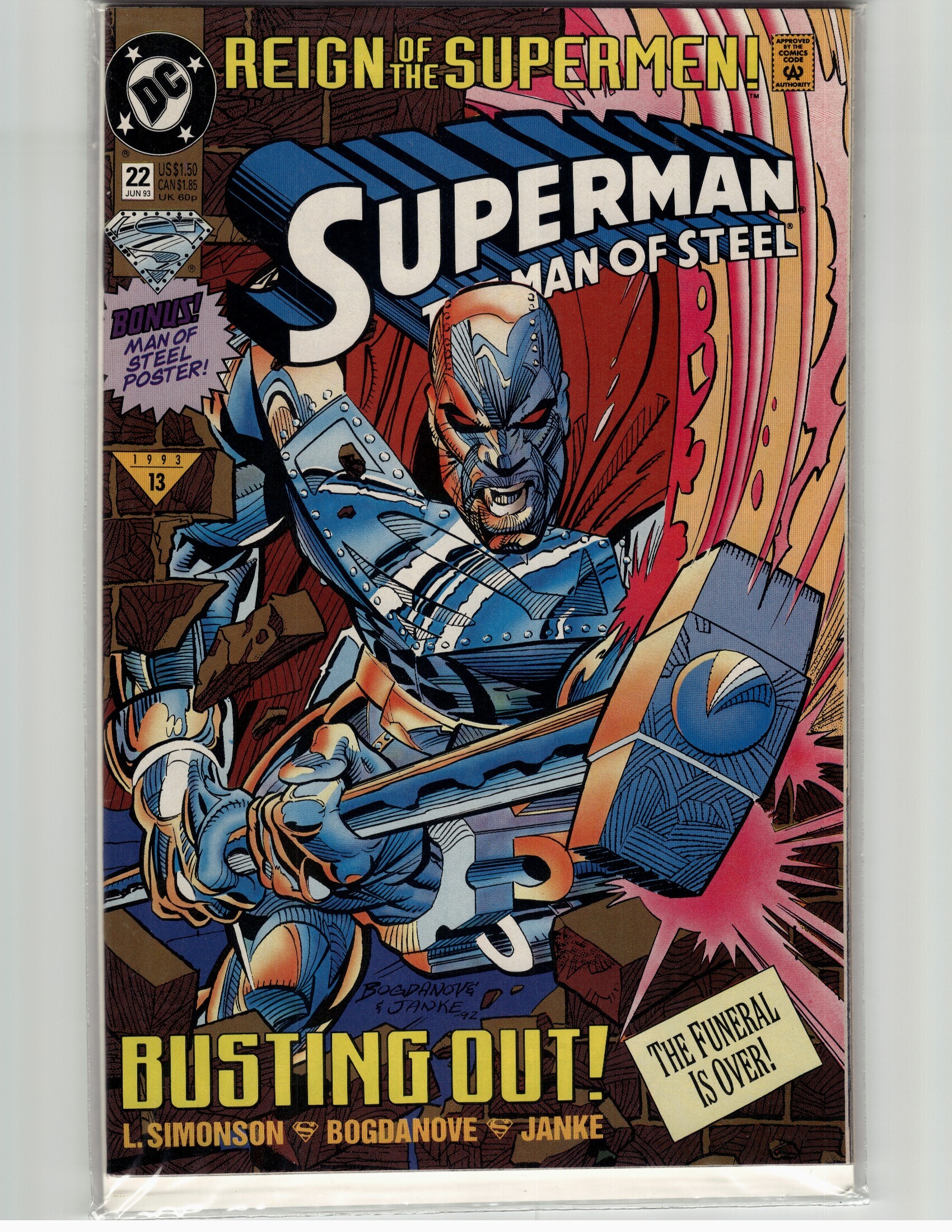 Superman: The Man of Steel #22 (1993) Steel [Key Issue] | Comic Books ...