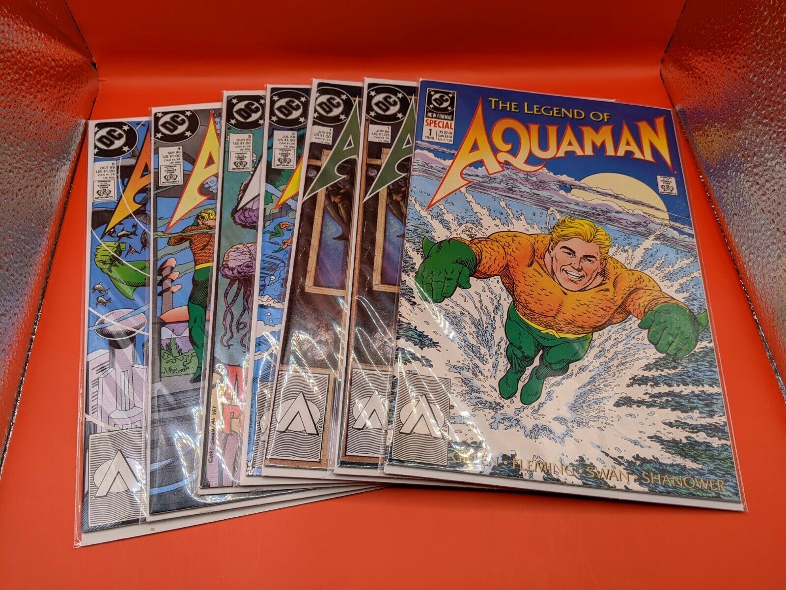 Aquaman 1-5 DC Mini Comic SET Complete Keith Giffen Fleming Swan VEY ...