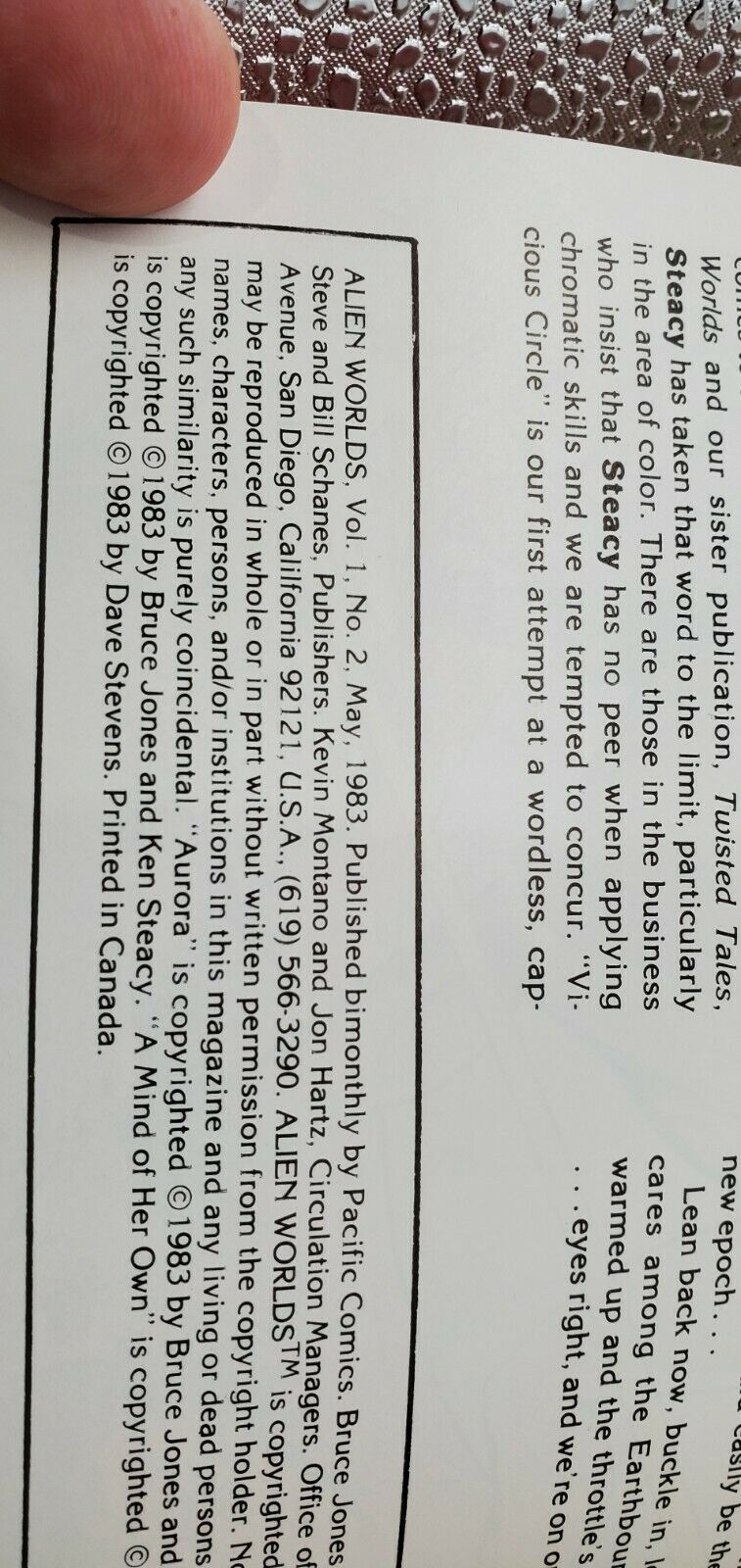 Alien Worlds #2 1983 DAVE STEVENS comic book Nm/NM+ | Comic Books ...