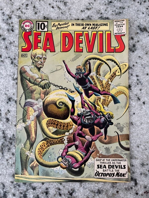 Sea Devils # 1 VF/NM DC Silver Age Comic Book 1961 War Series Octopus Man HT2 | Comic Books ...