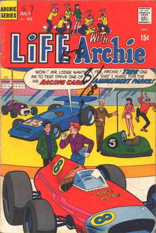 Life with Archie #99 POOR ; Archie | low grade comic July 1970 Racing ...