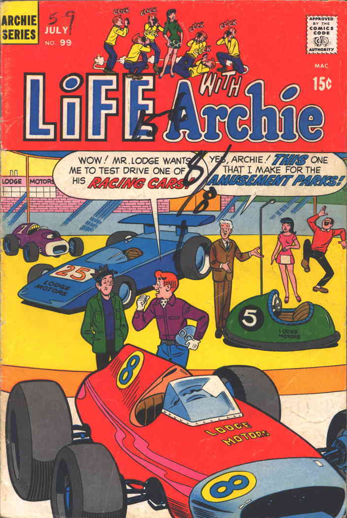 Life with Archie #99 POOR ; Archie | low grade comic July 1970 Racing ...