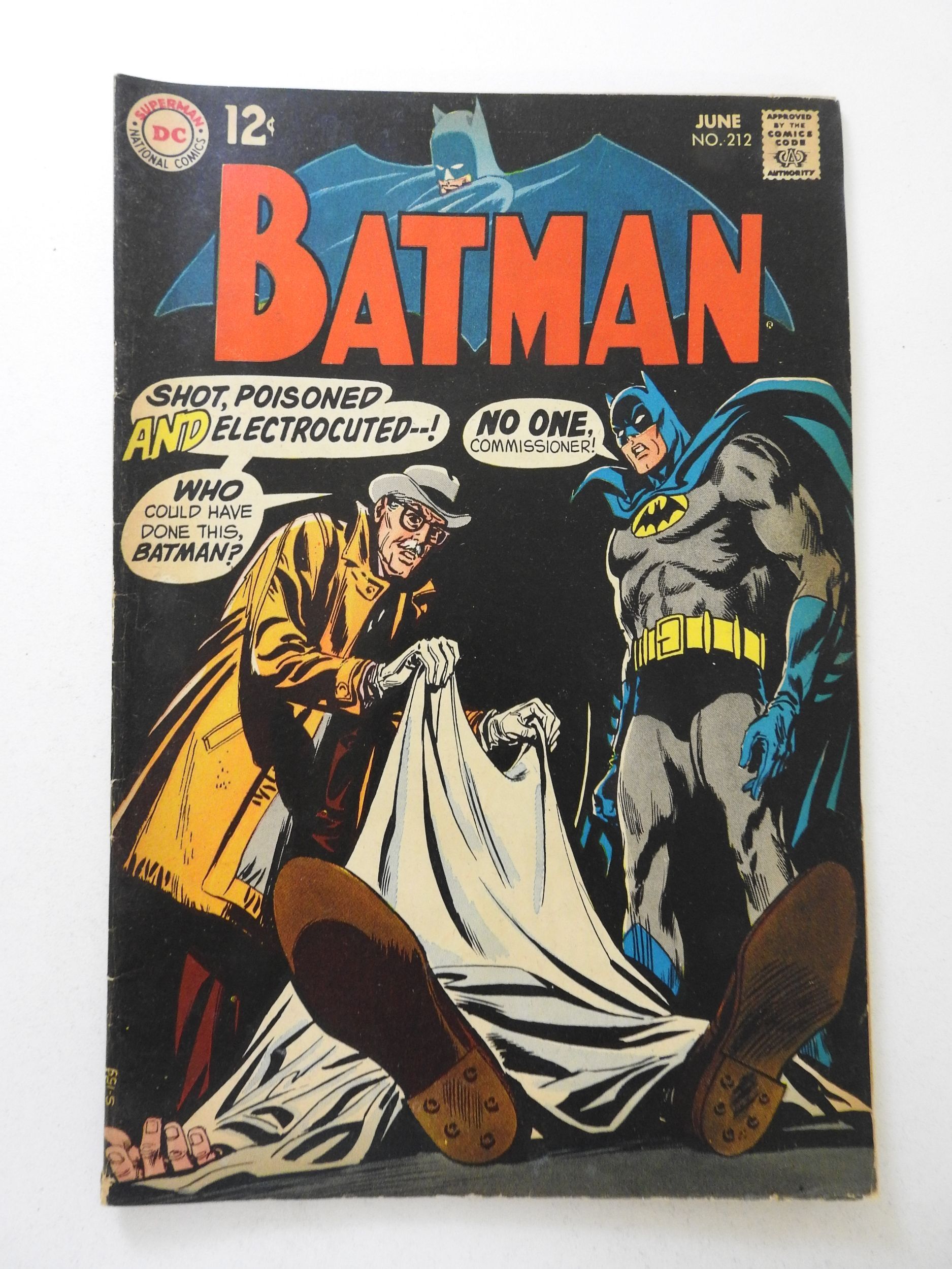 Batman #212 (1969) GD+ Condition centerfold detached | Comic Books ...