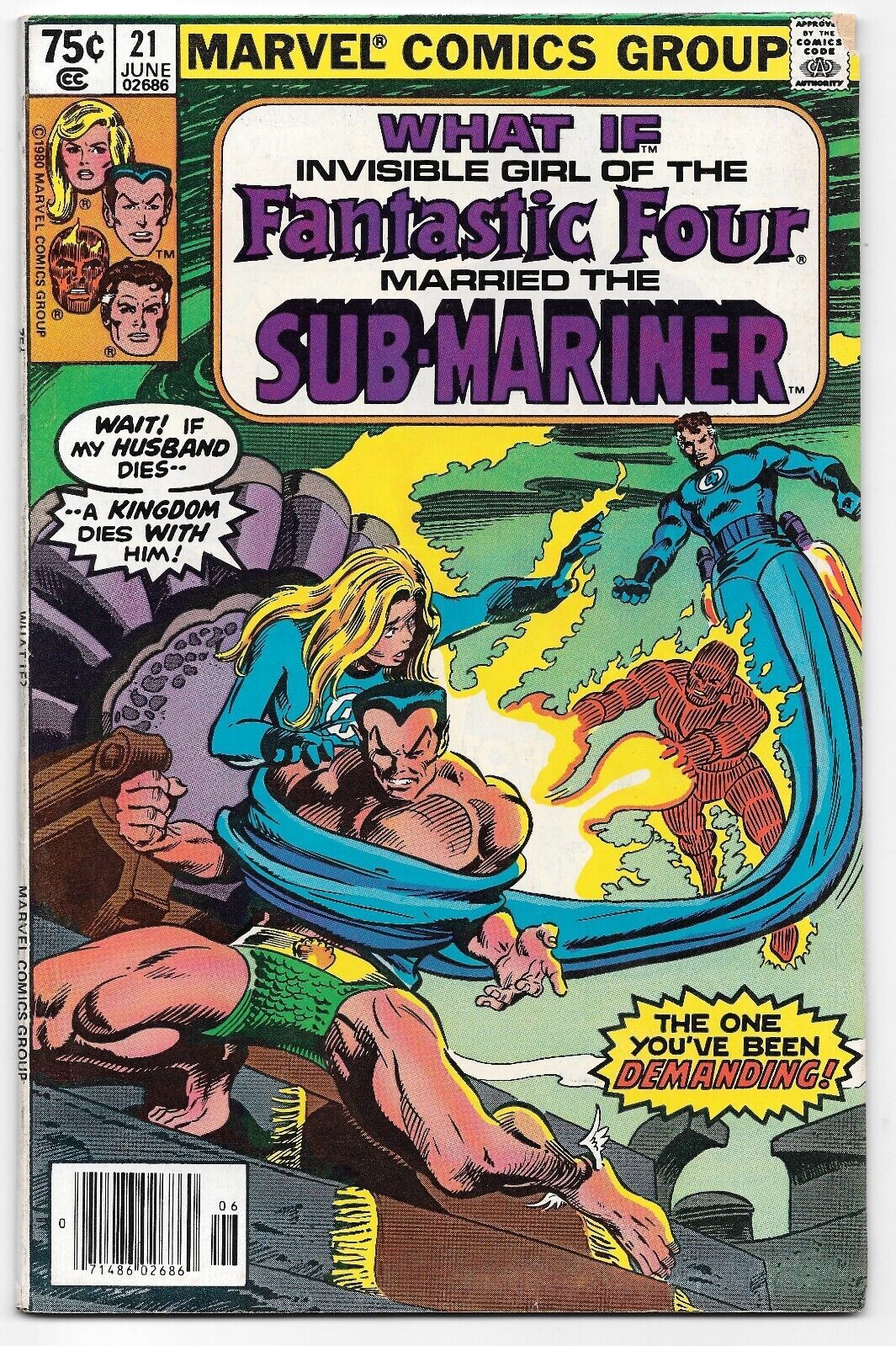 What If? Invisible Girl Married Sub-Mariner #21 (06/1990) Marvel Comics | Comic Books - Bronze ...
