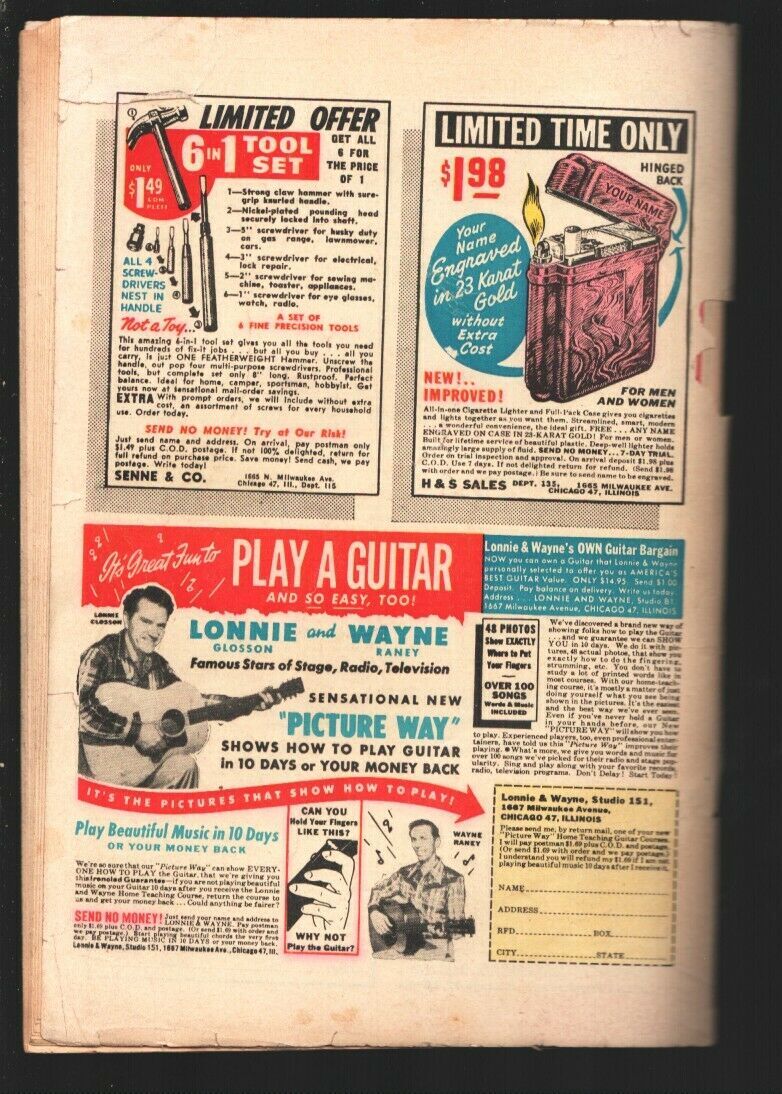 Pawnee Bill #2 1951-Goldfarb Baer cover & story art-"Blind Coffin ...