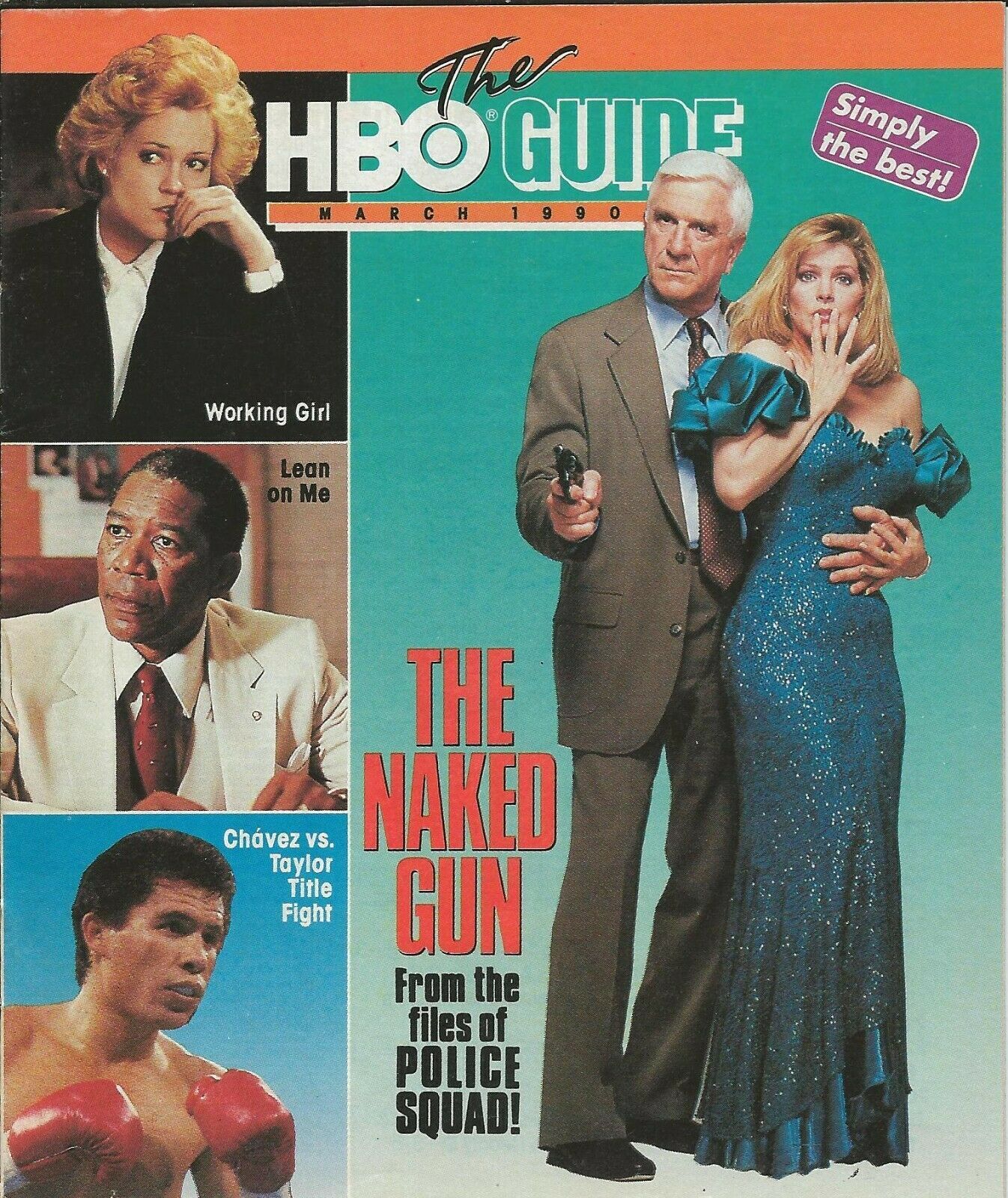 ORIGINAL Vintage Mar 1990 HBO Guide Magazine Naked Gun Major League ...