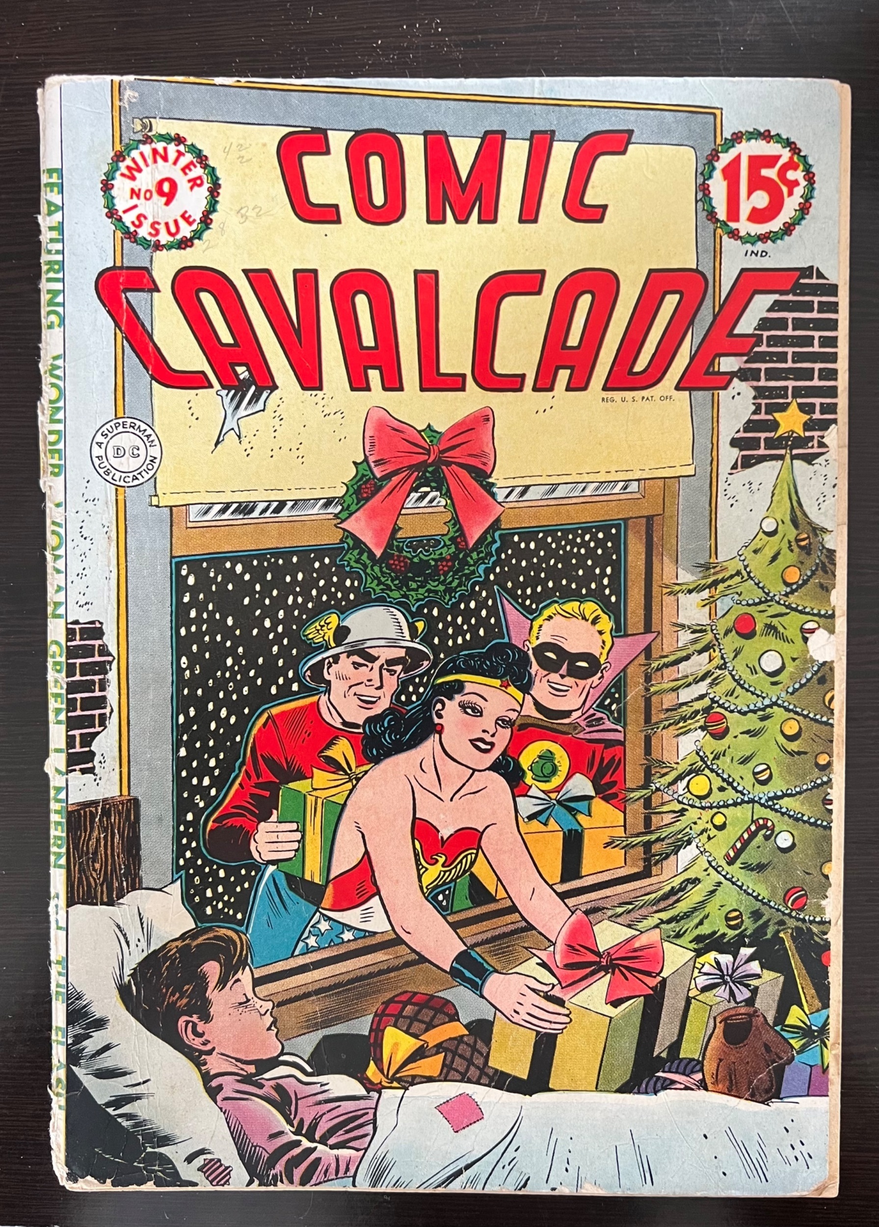 Comic Cavalcade #9 (1944) GD+ 1.5" Cumulative spine split. Cover detached. | Comic Books ...