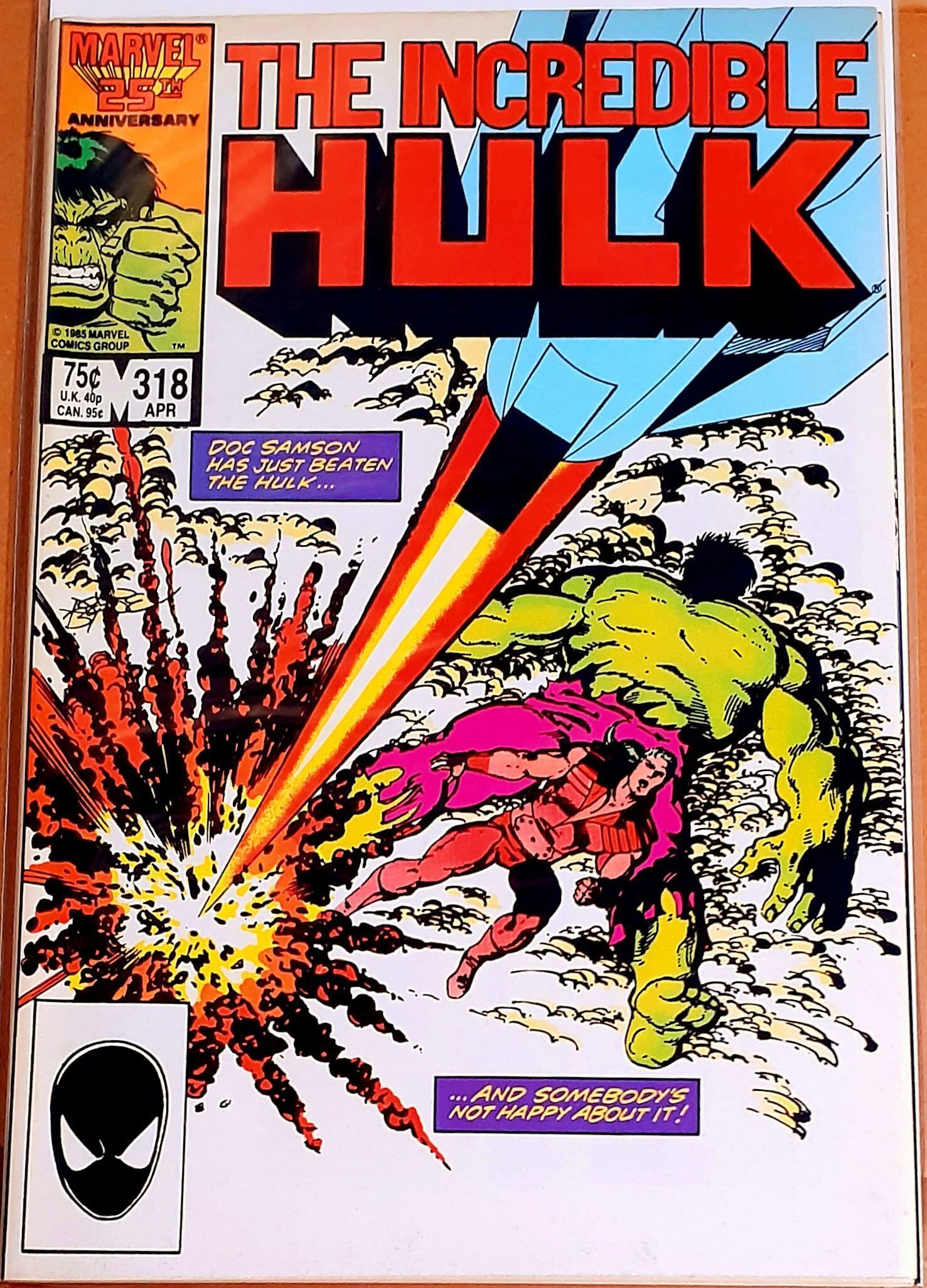 The Incredible Hulk #318 Direct Edition (1986) John Byrne/Hulk vs Doc ...