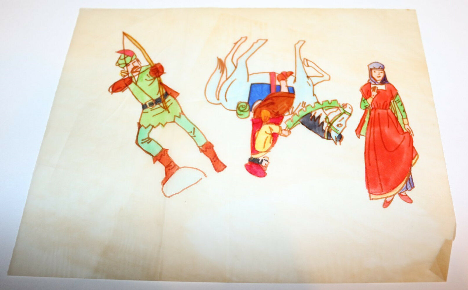 Robin Hood 3 Illos on Velum art by George Papp | Comic Collectibles ...