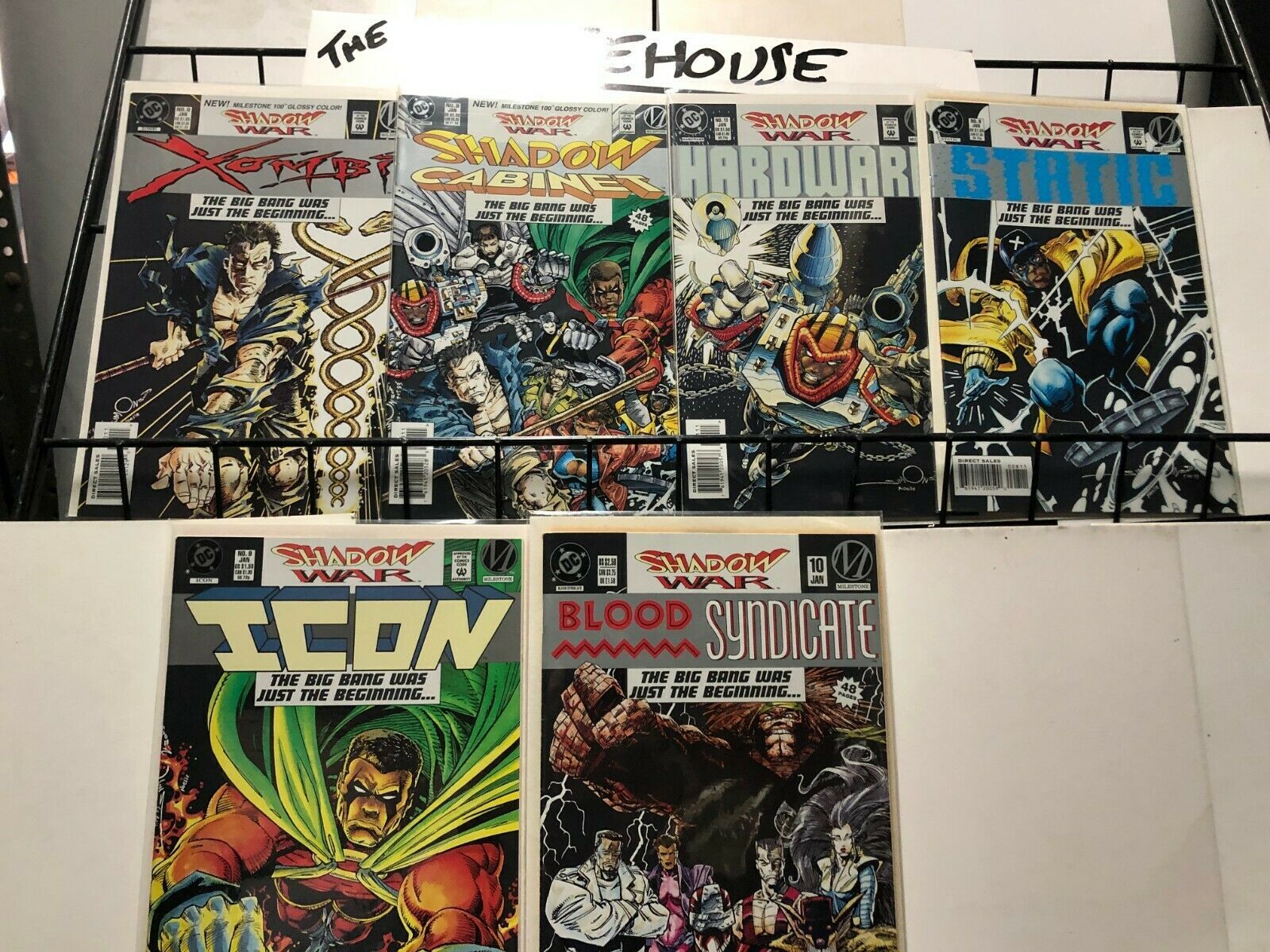 SHADOW WAR cross title MILESTONE story arc (1994) XOMBI, HARDWARE ...