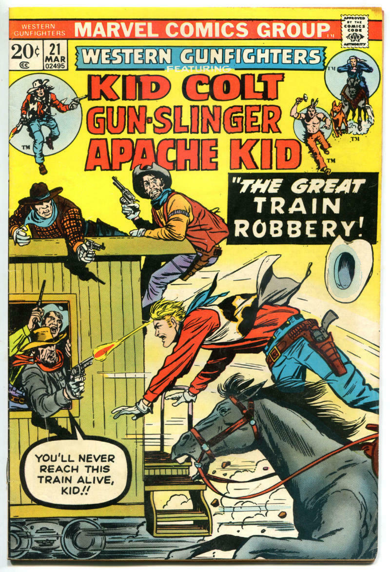 WESTERN GUNFIGHTERS #17, 19, 21 22, VG/FN, Kid Colt, Apache Kid ...