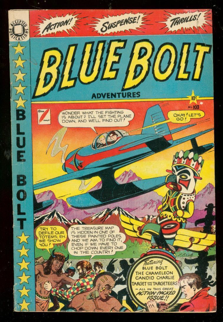 Blue Bolt #103-Target-Chameleon-Candid Charlie-Lb Cole FN- | Comic ...