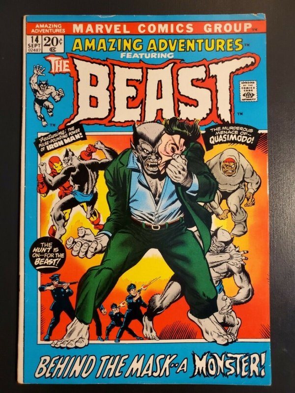 Amazing Adventures #14 (1972) F+ 6.5 Furry best series Beast vs ...