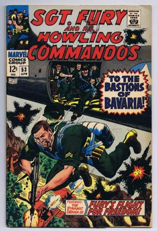 Sgt Fury and His Howling Commandos #53 ORIGINAL Vintage 1968 Marvel ...
