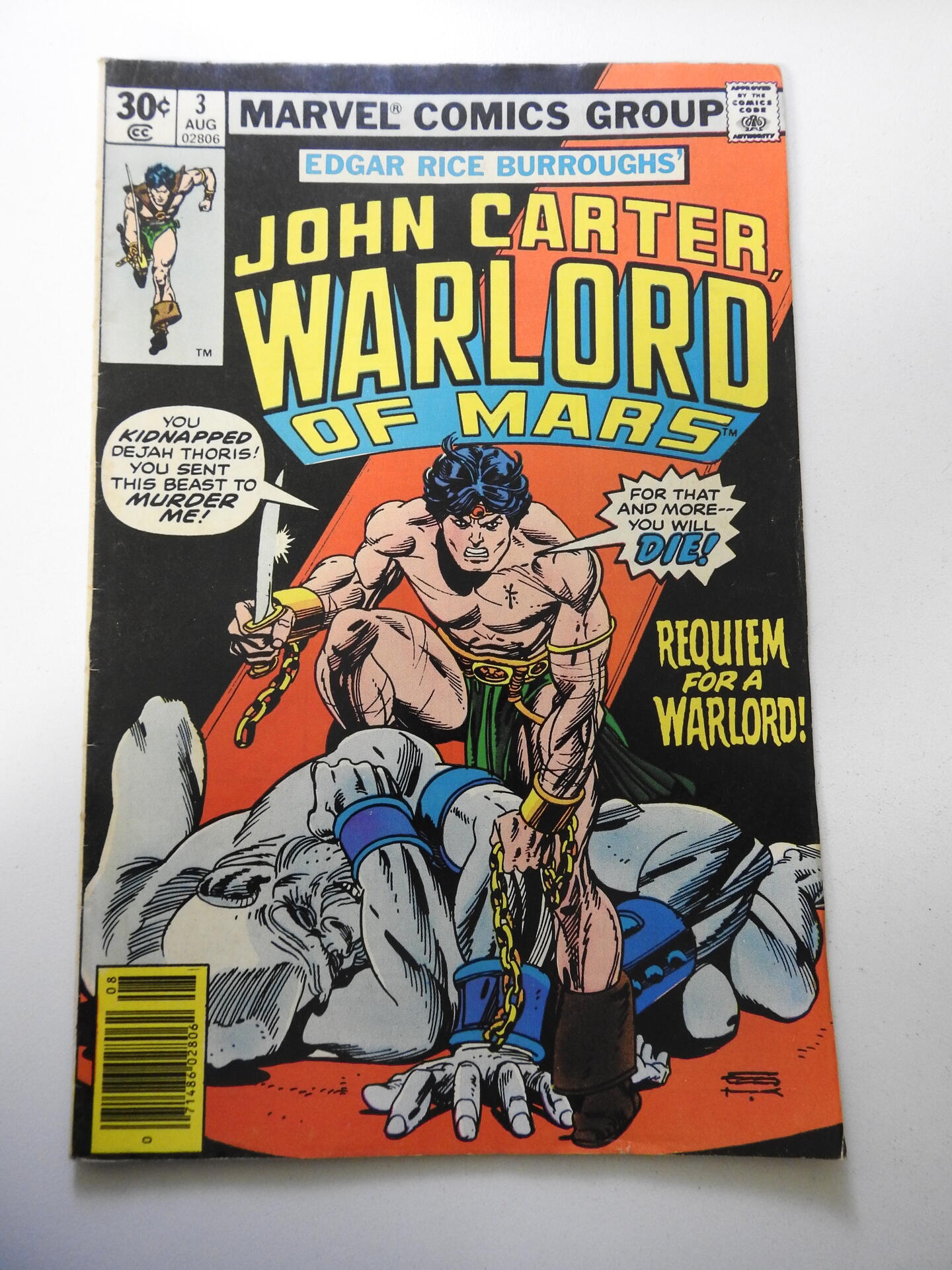 John Carter Warlord of Mars #3 (1977) | Comic Books - Bronze Age ...