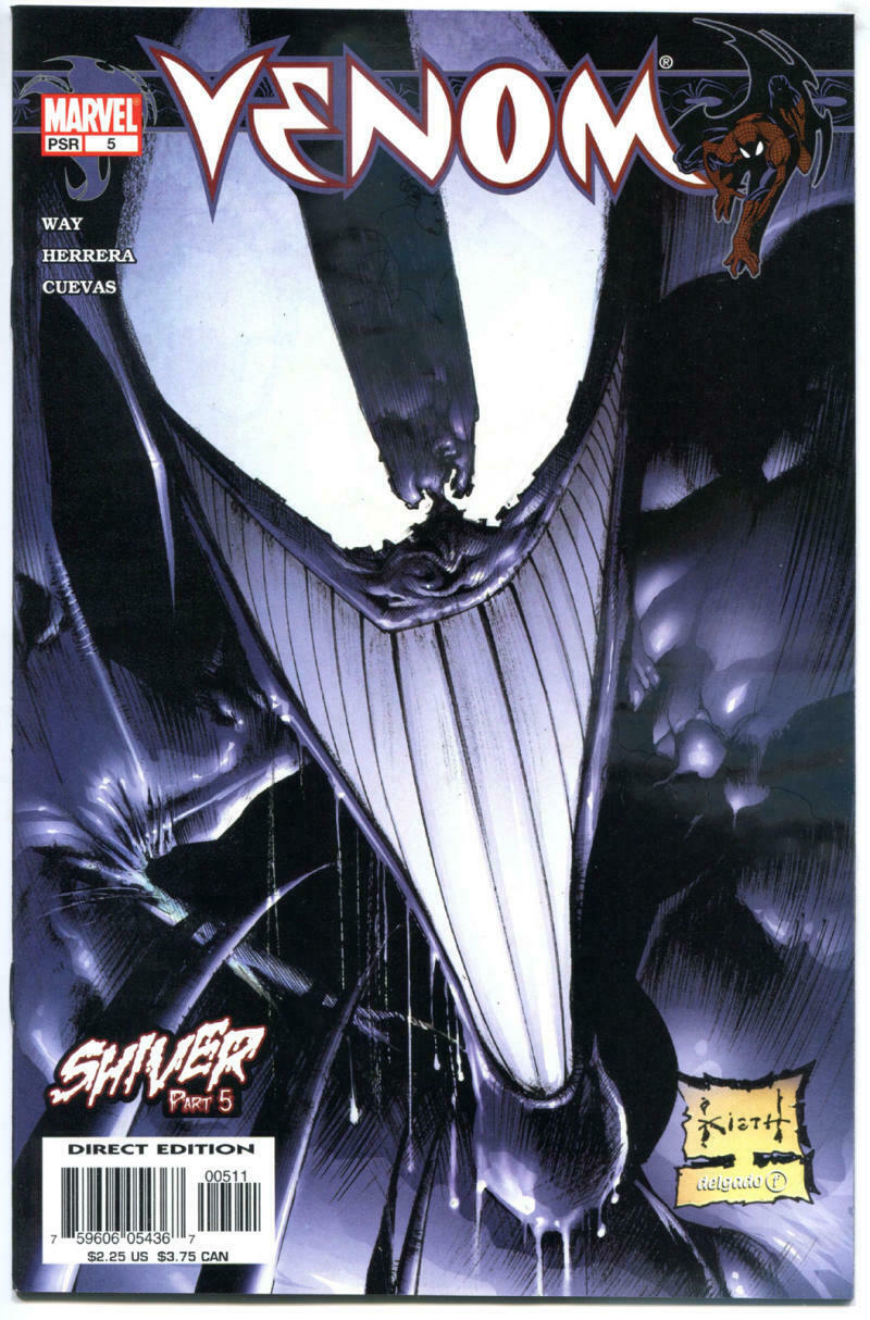 VENOM Shiver #5, NM, more MARVEL in store, Sam Kieth, Spider-man ...