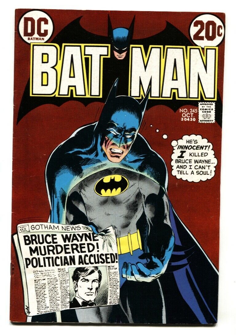 BATMAN #245-1972-NEAL ADAMS DC comic book | Comic Books - Bronze Age ...
