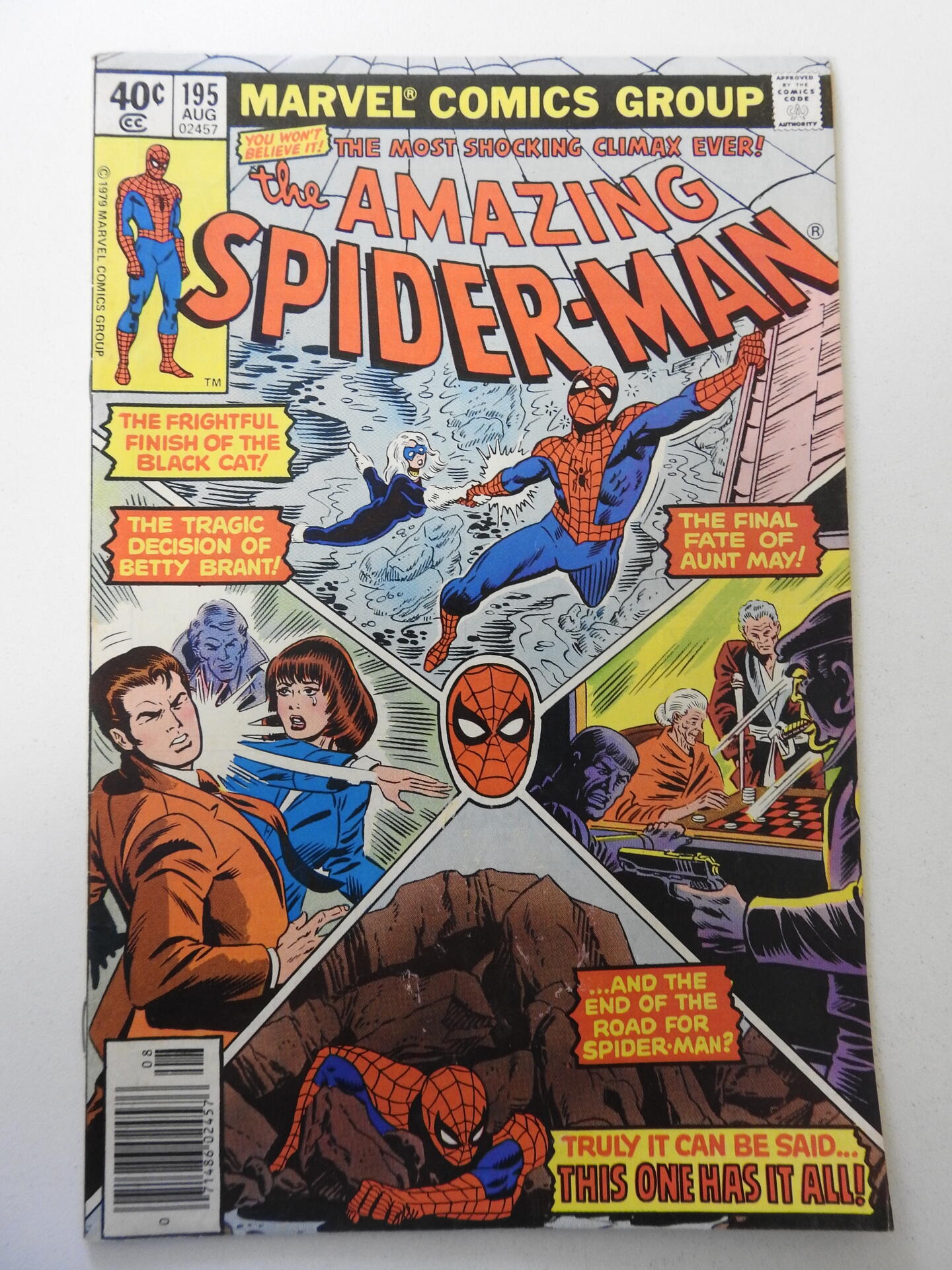The Amazing Spider-Man #195 (1979) VG+ Condition stain fc | Comic Books ...