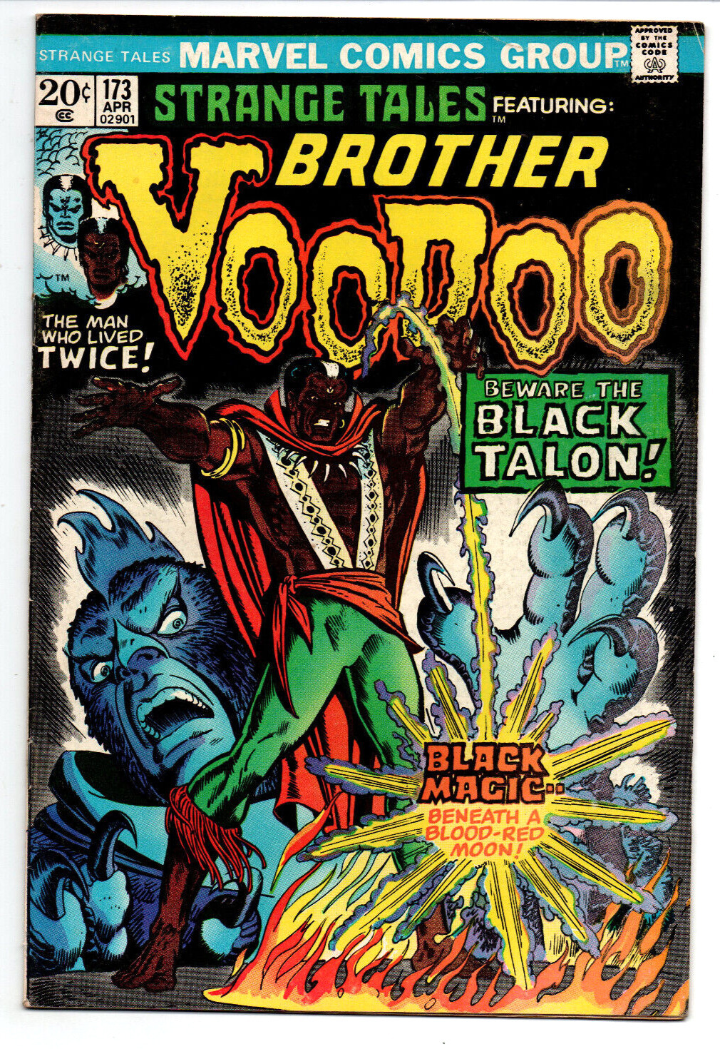 Strange Tales #173 - 1st Black Talon - Brother VooDoo - 1973 - FN/VF ...
