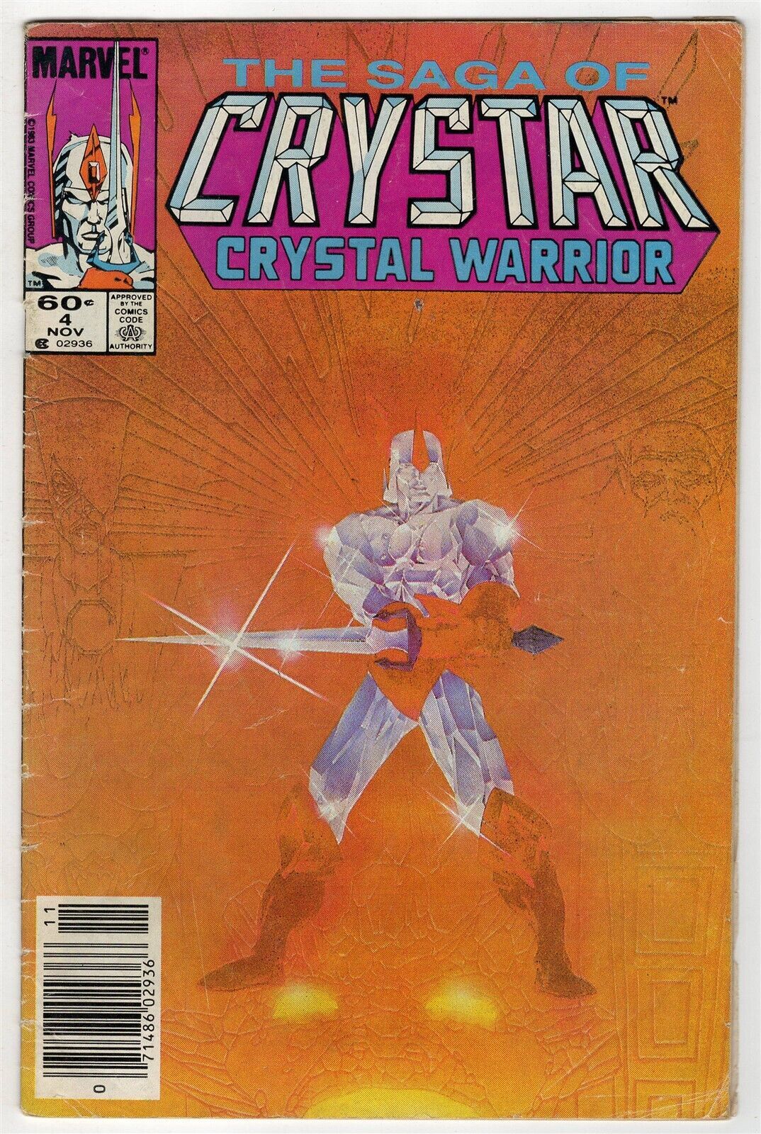 Saga of Crystar #4 ORIGINAL Vintage 1983 Marvel Comics w/ Return of the ...
