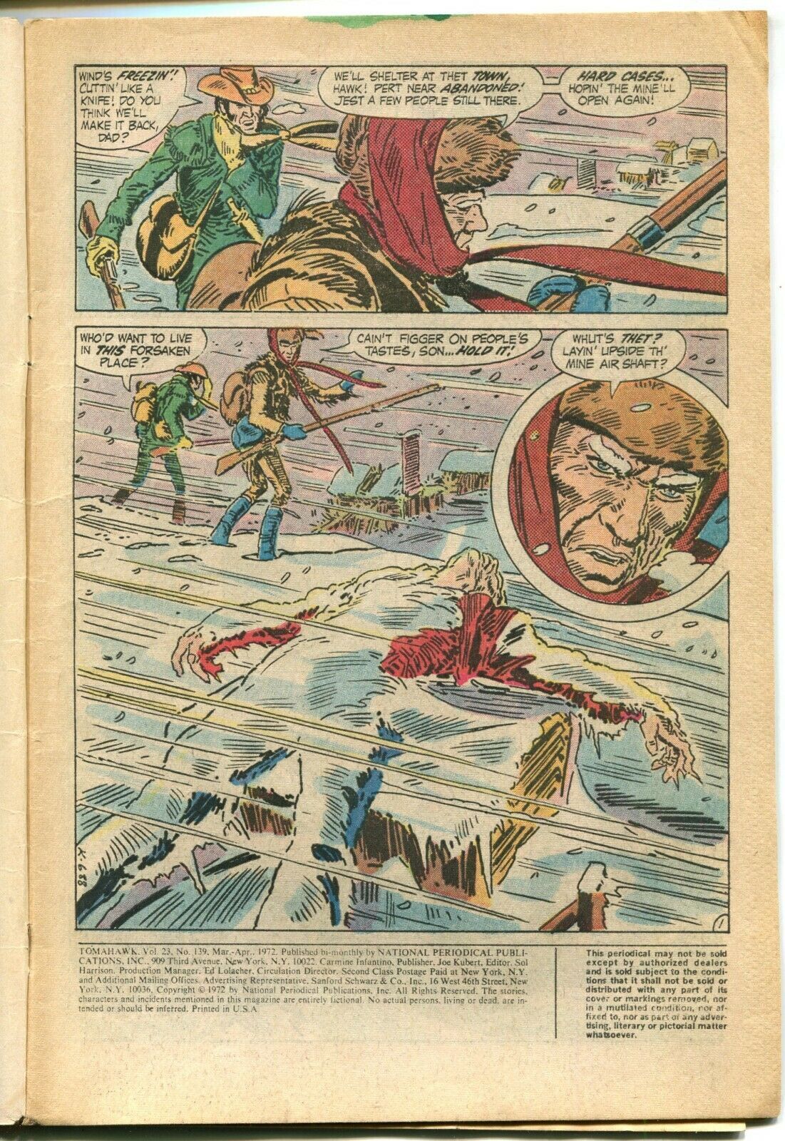 Tomahawk 139 VGFN 5.0 DC 1972 Bronze Age Frank Frazetta Monty West Son ...